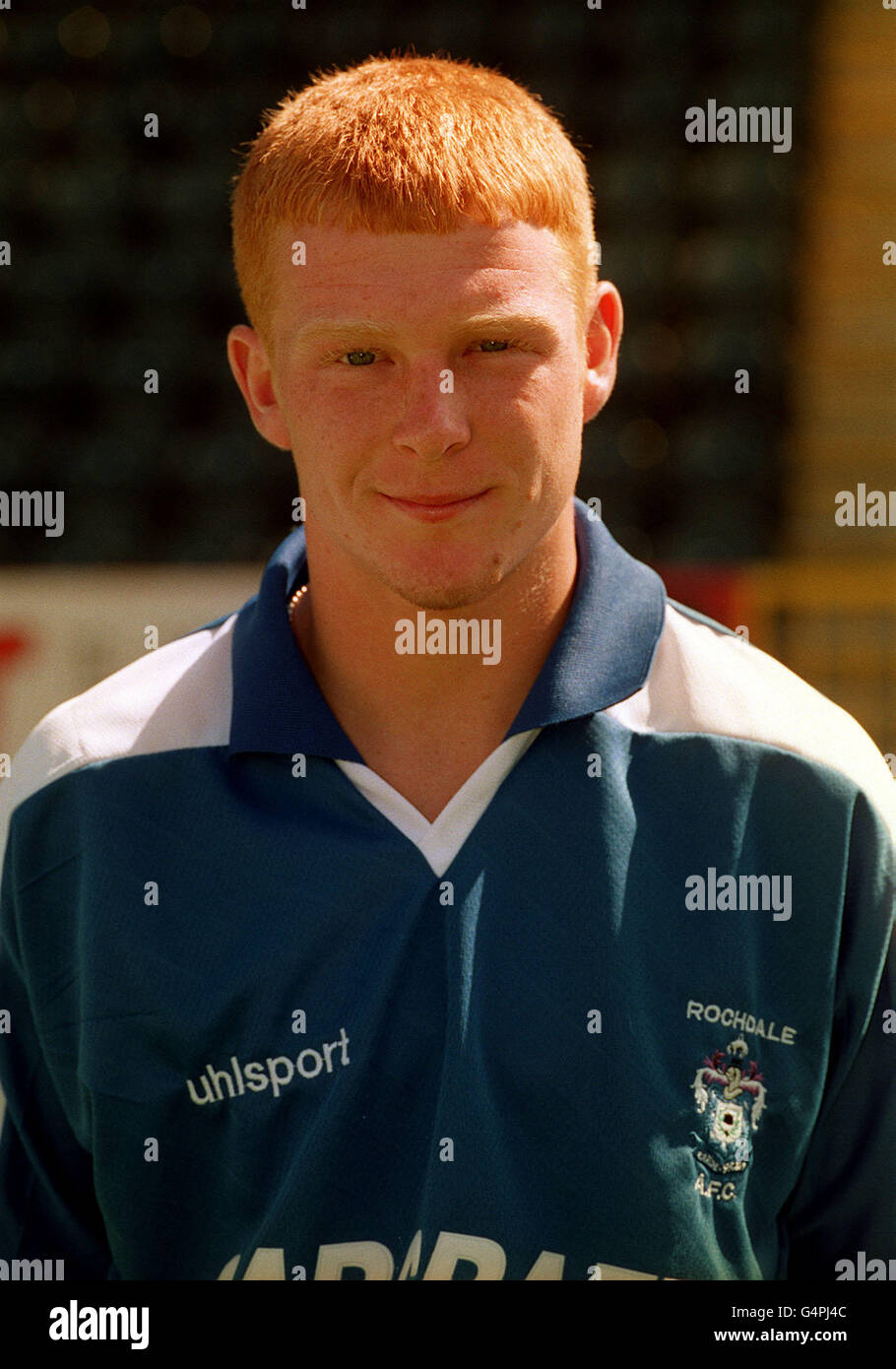 Scott Wilson of Football League Division 3 team Rochdale FC, during a ...