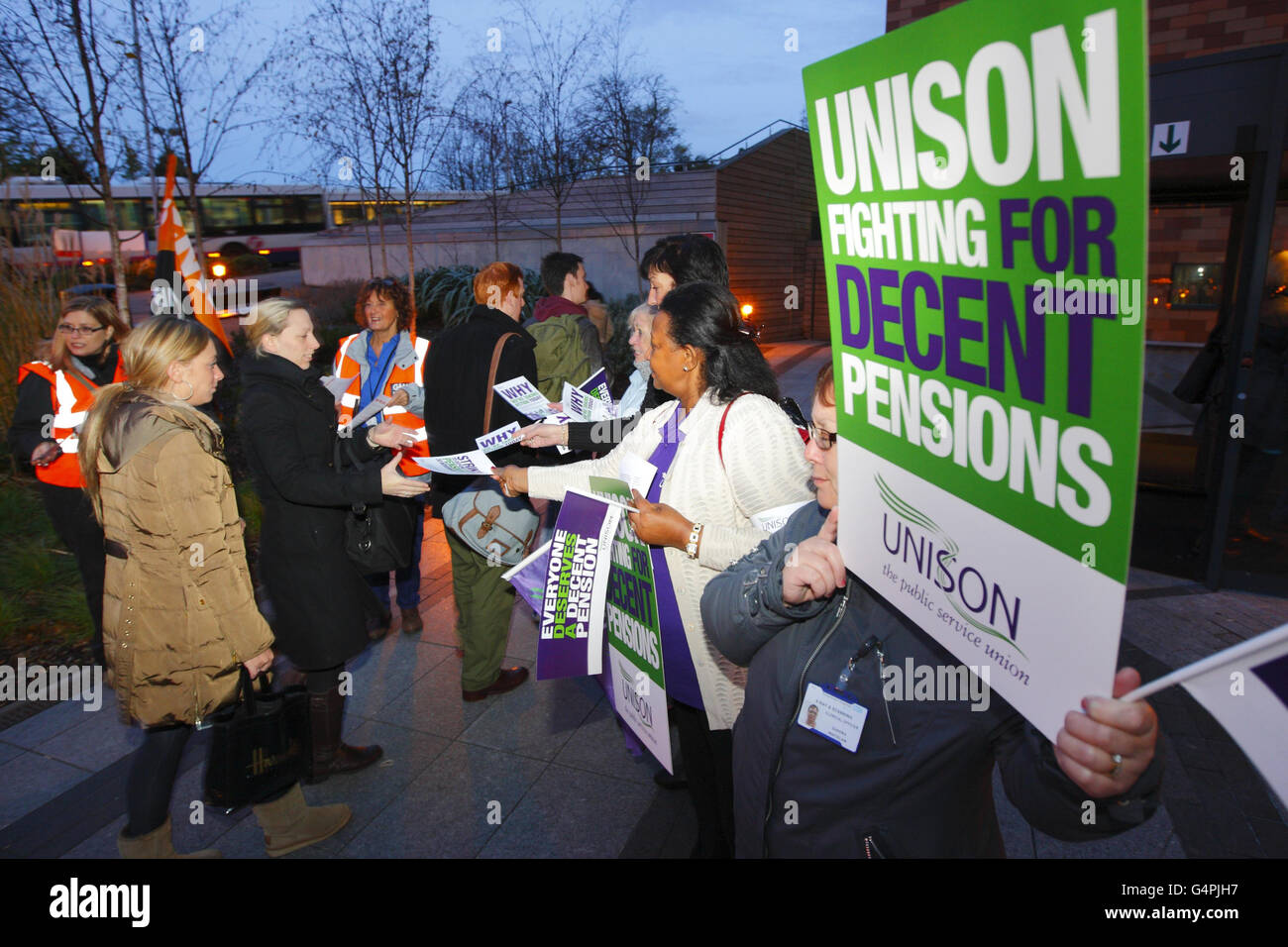 Public sector strikes Stock Photo - Alamy