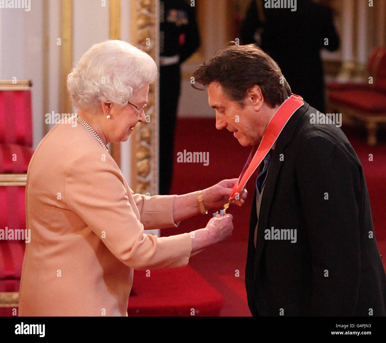 Roxy Music lead singer Bryan Ferry receives his Commander of the ...