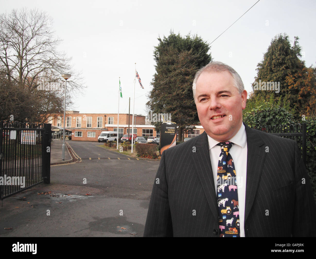 South Norfolk MP Richard Bacon, stands outside the Ormiston Victory ...