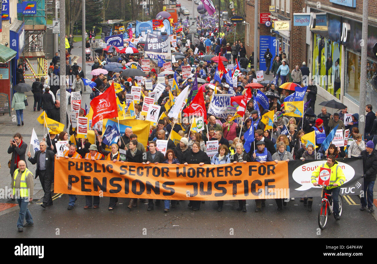 Public sector strike Stock Photo - Alamy