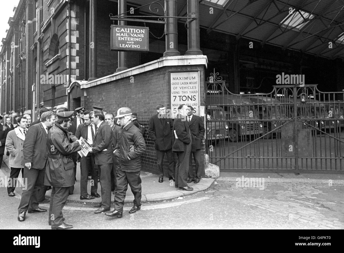 British Postal Service - Workers Strike - Manchester Stock Photo - Alamy