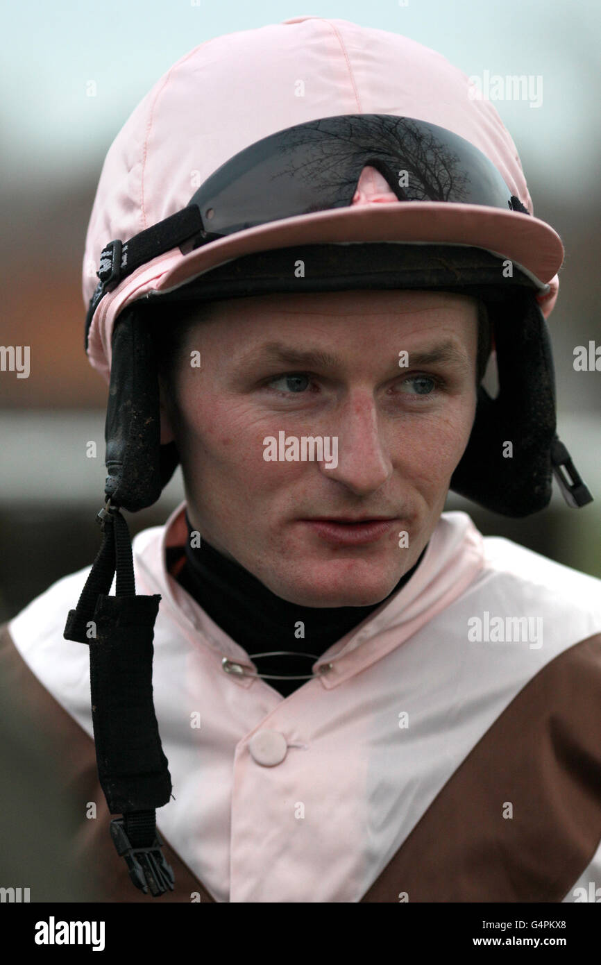 Jockey Charlie Wallis prior to his ride on Final Cast in the Knighton ...