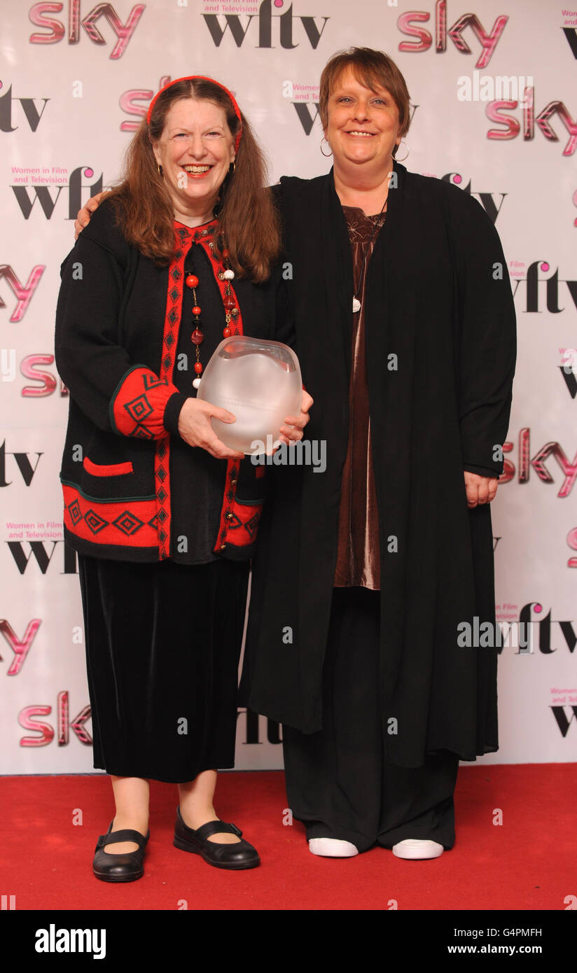 Anna Scher (left) winner of the Skillset Inspirational Woman Award ...