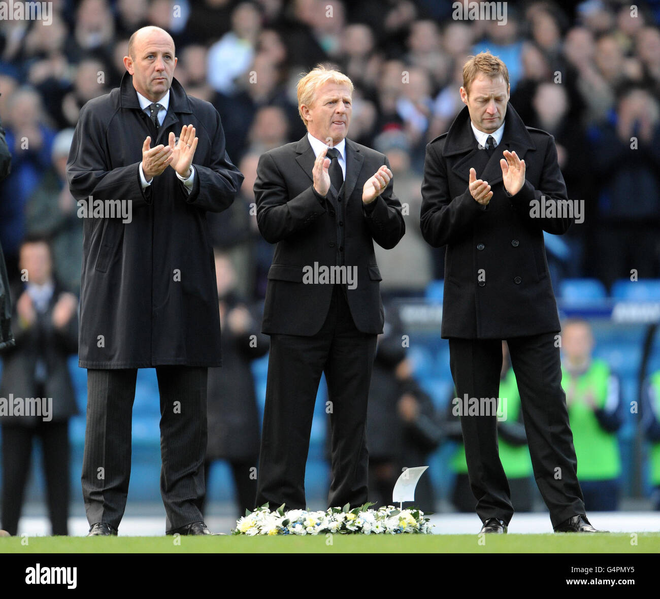 Former teammates of gary speed left right gary mcallister hi-res stock ...