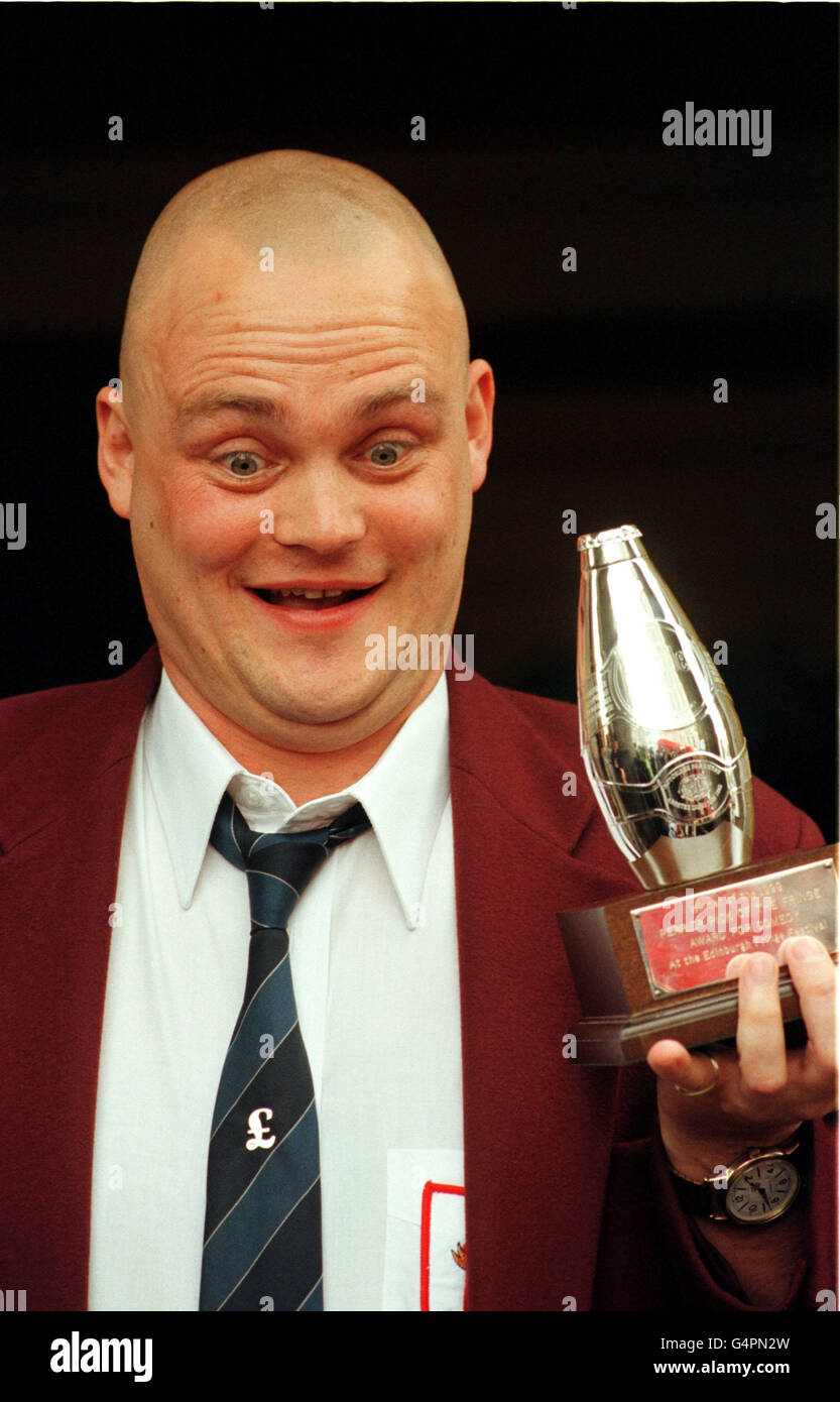 Funnyman Al Murray celebrating after scooping the Edinburgh Fringe ...