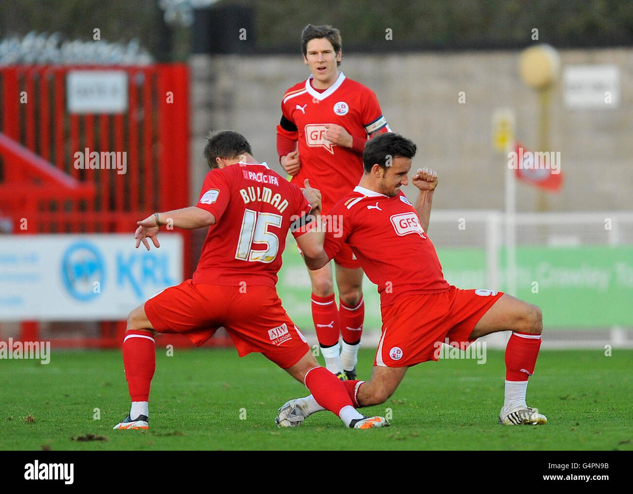 Crawley towns matthew tubbs right goal game fa cup hi-res stock ...