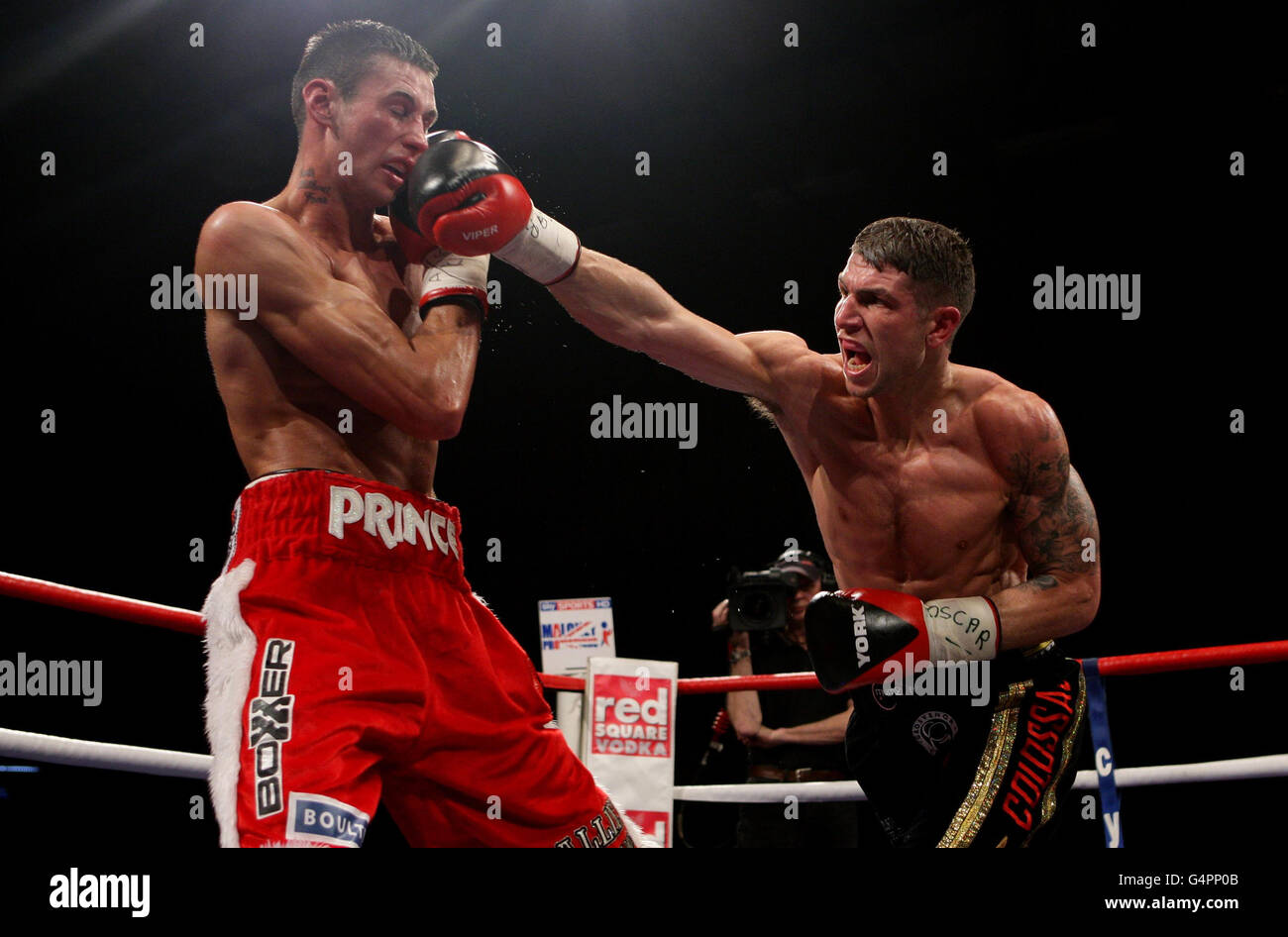 Boxing British Light Middleweight Title High Resolution Stock ...