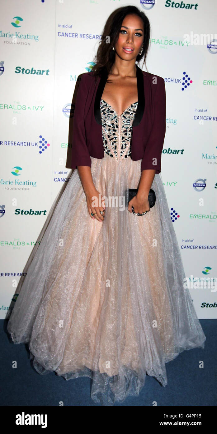 Leona Lewis arrives at The Emeralds and Ivy ball hosted by Ronan ...