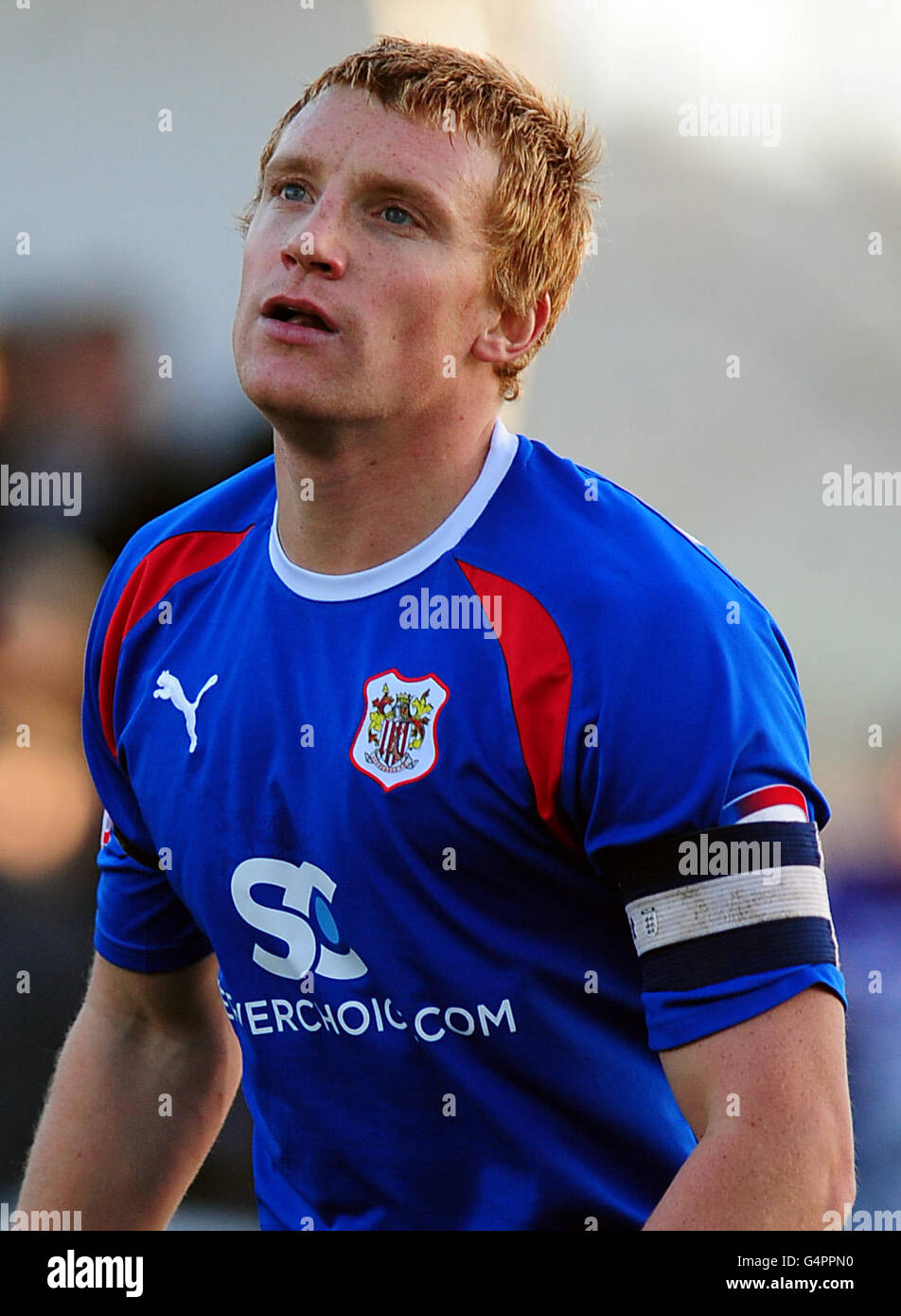 Stevenage's Mark Roberts during the FA Cup, Second Round match at the ...