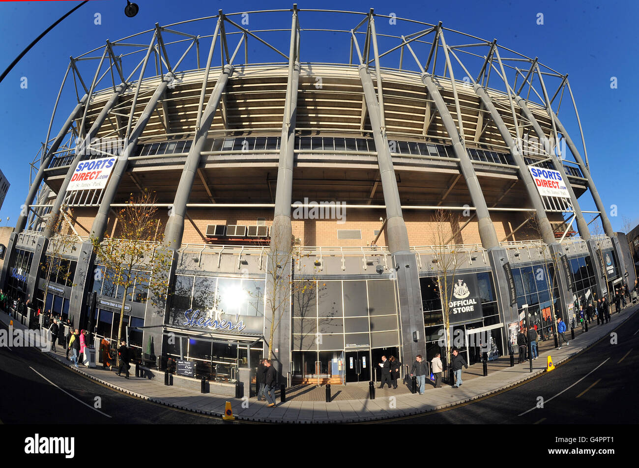 A general view outside sports direct arena hi-res stock photography and ...