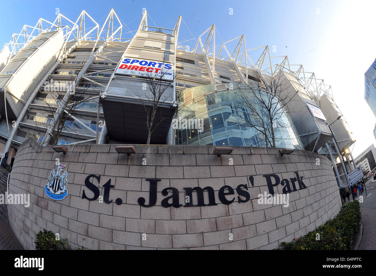 A general view outside sports direct arena hi-res stock photography and ...