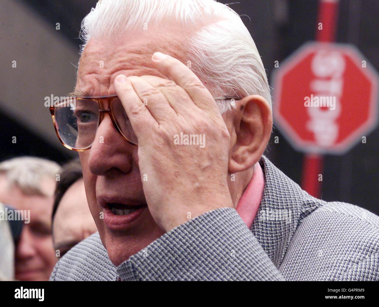 Rev Ian Paisley, Leader of the Democratic Unionist Party arrives at ...