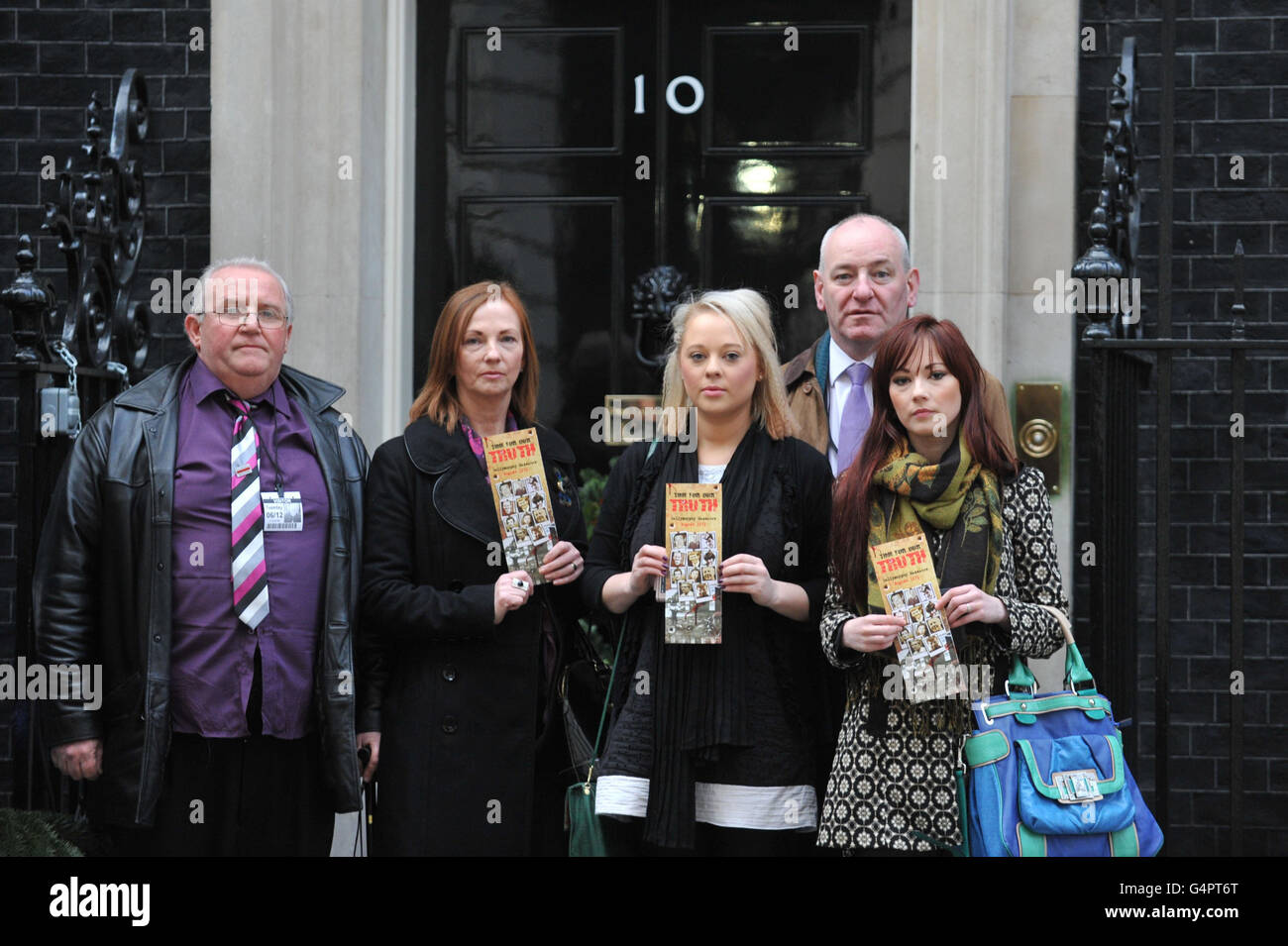 Foyle MP Mark Durkan, 2nd right, joins relatives of Frank Quinn, who ...