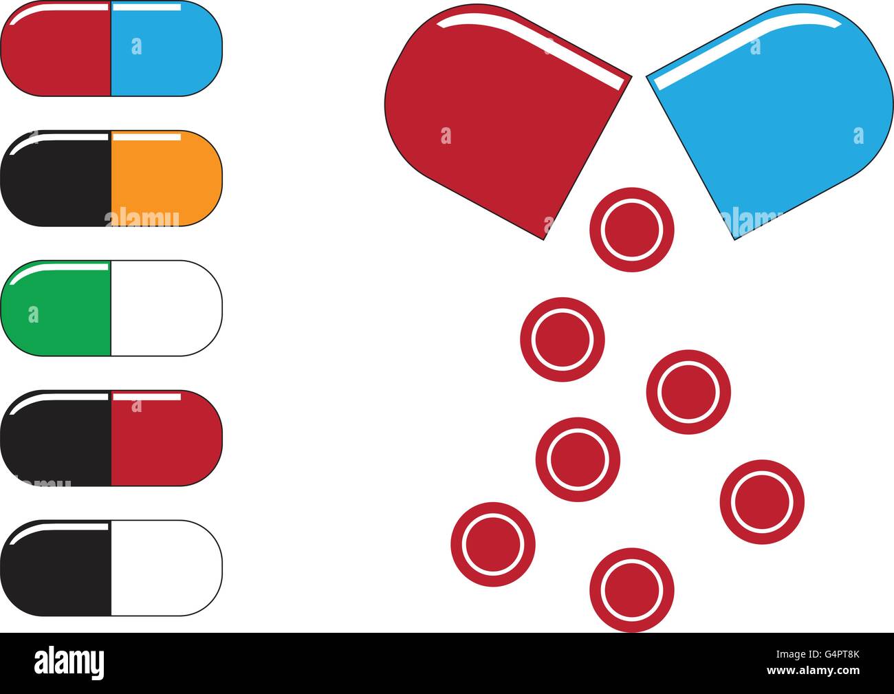 Stylized medical capsule illustration hi-res stock photography and ...