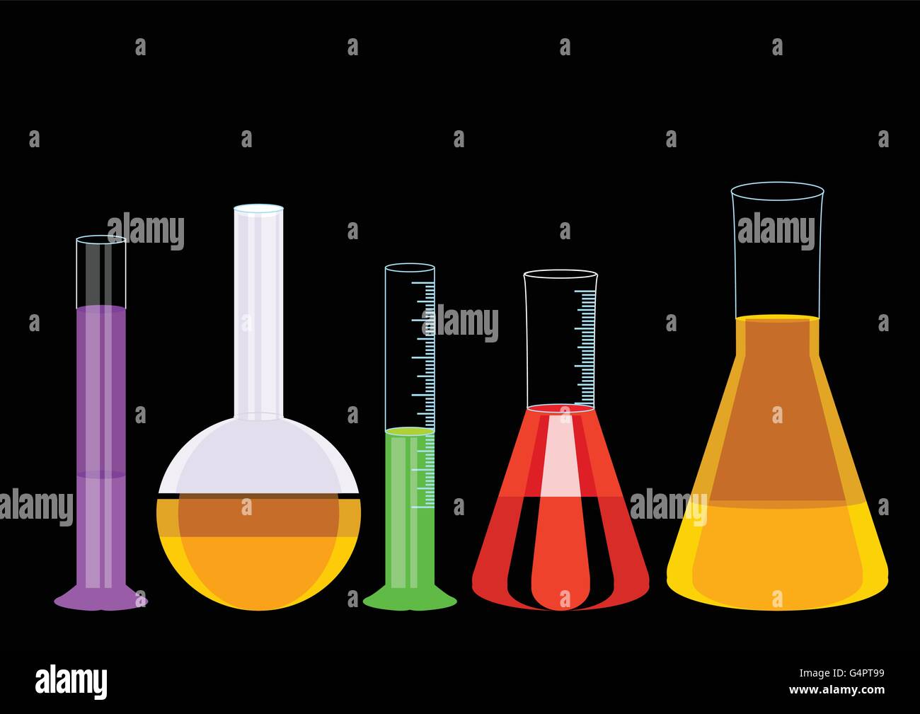 Chemical test tubes icons illustration vector Stock Vector Image & Art ...