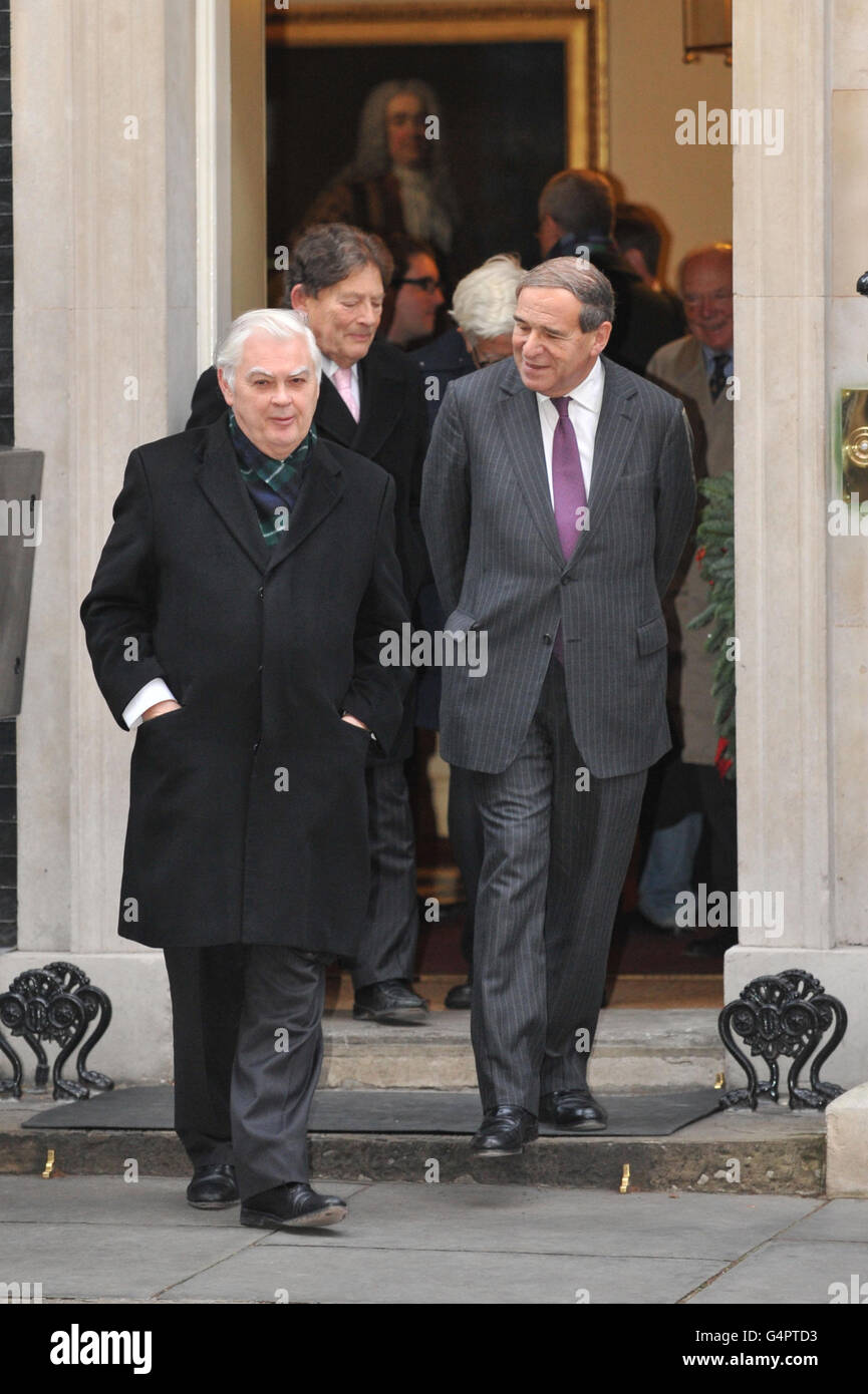 (Left - right) Former Cabinet Ministers Lord Norman Lamont, Lord Lawson ...
