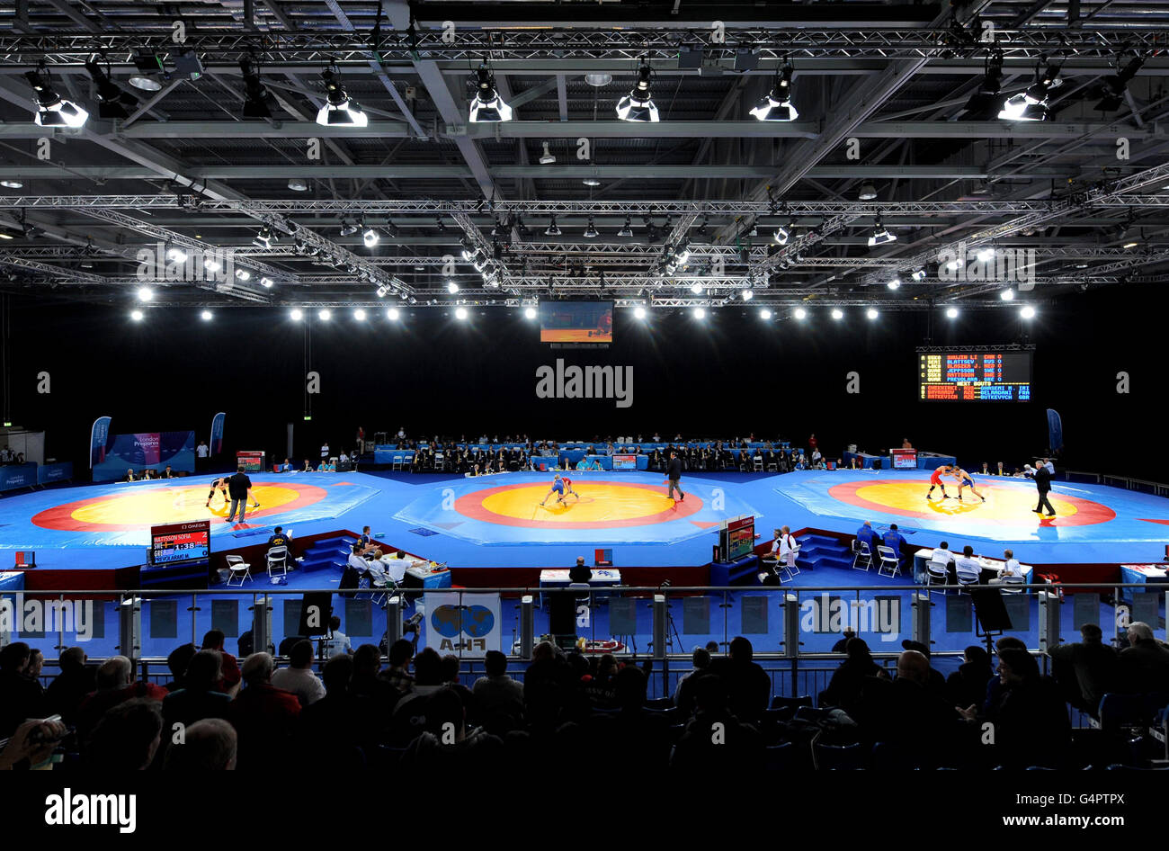 A general view of the excel arena hi-res stock photography and images ...