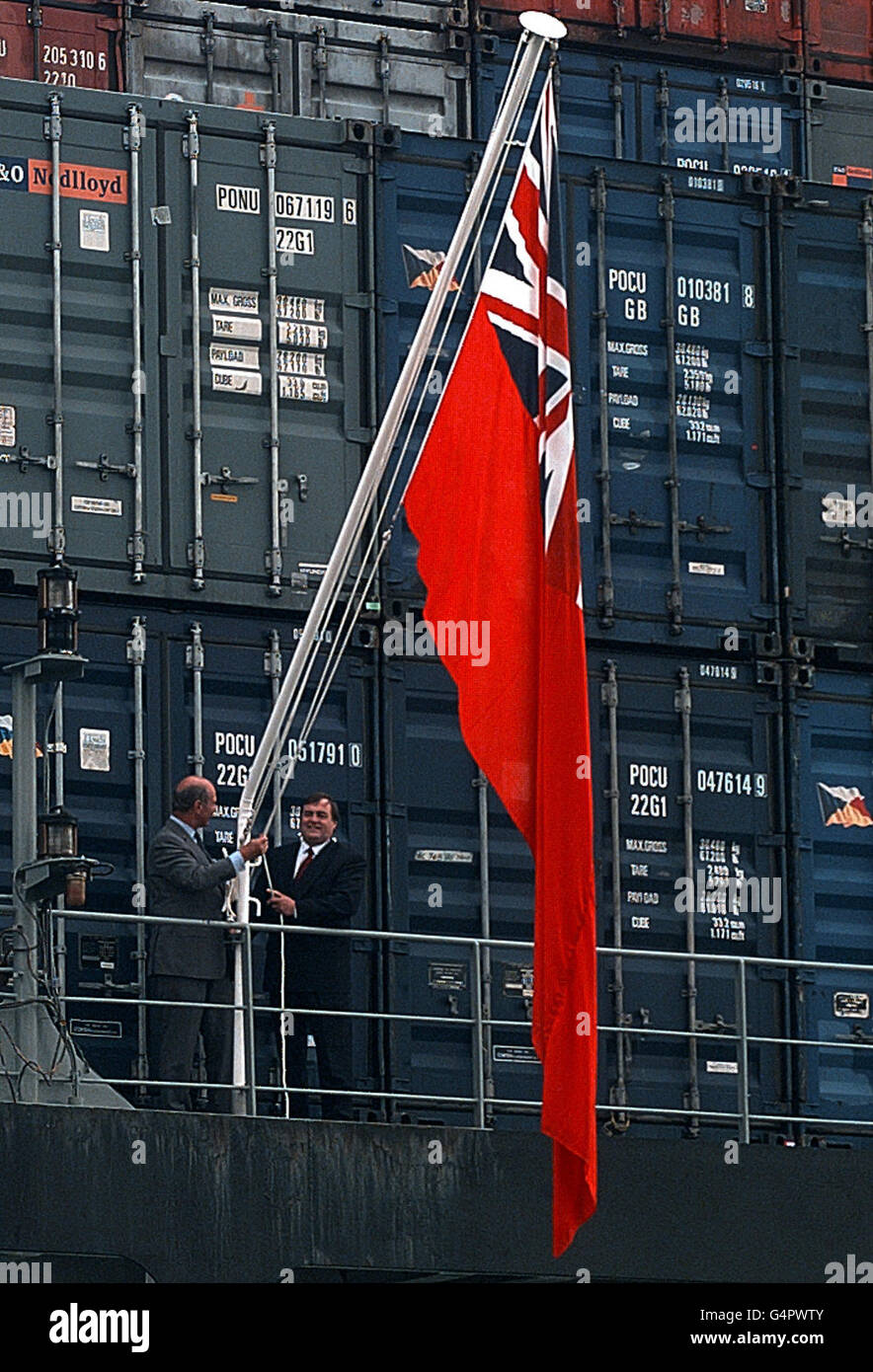 Shipping company flags hi-res stock photography and images - Alamy