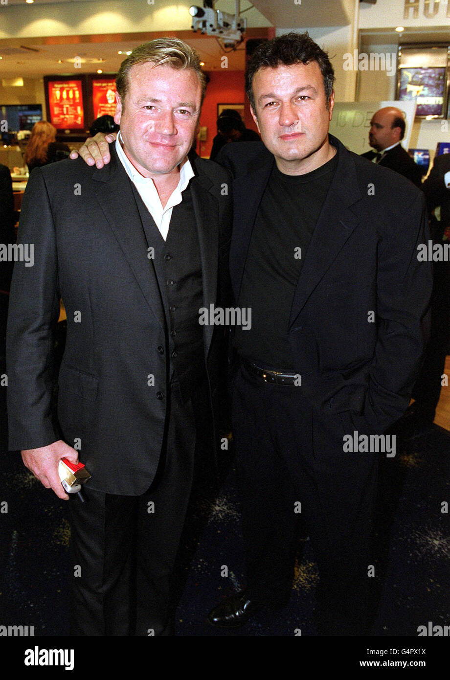 Actor ray winstone left arrives at the odeon west end hi-res stock ...