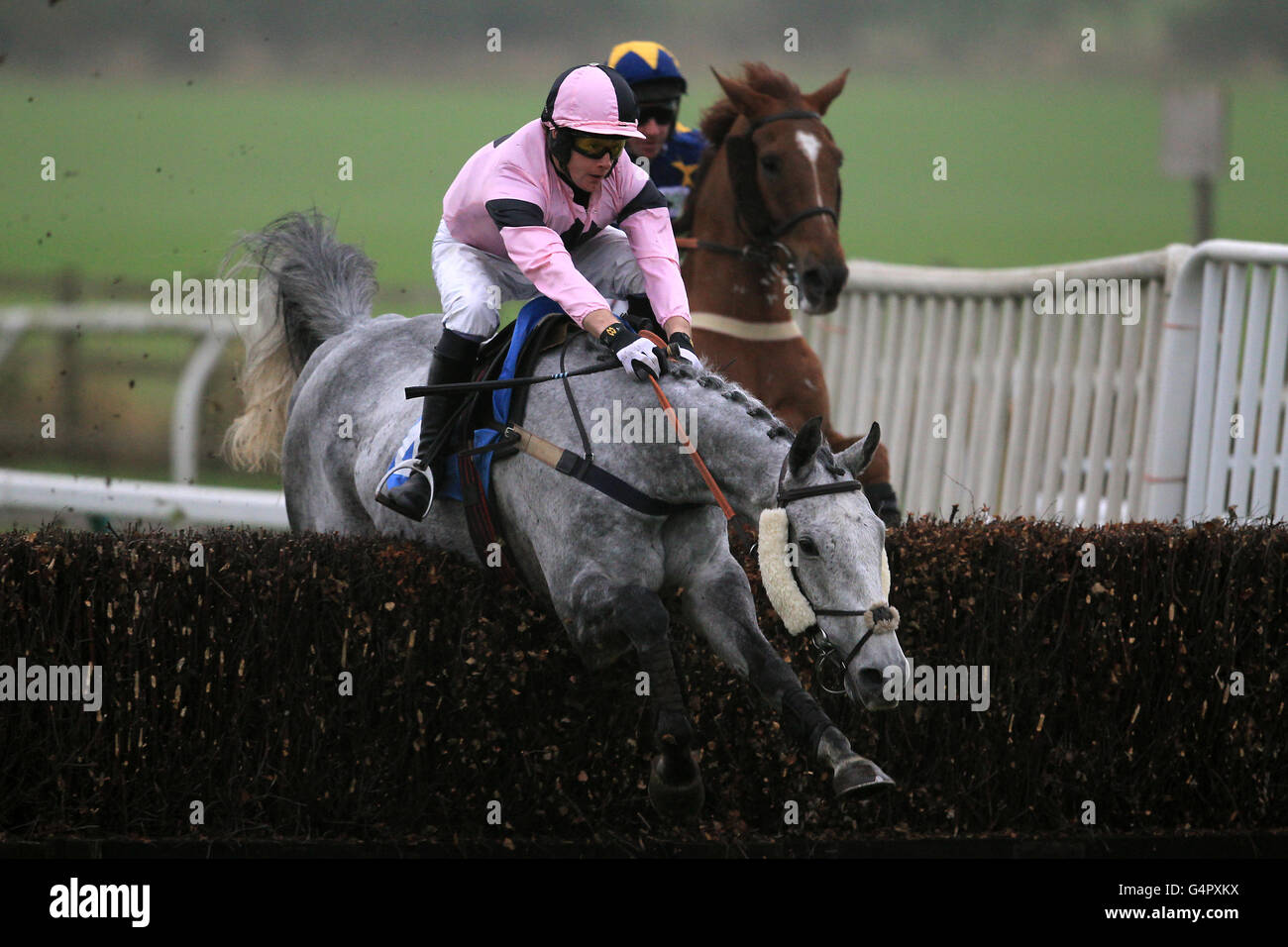 Horse Racing - John Smith's Raceday - Sedgefield Racecourse Stock Photo ...