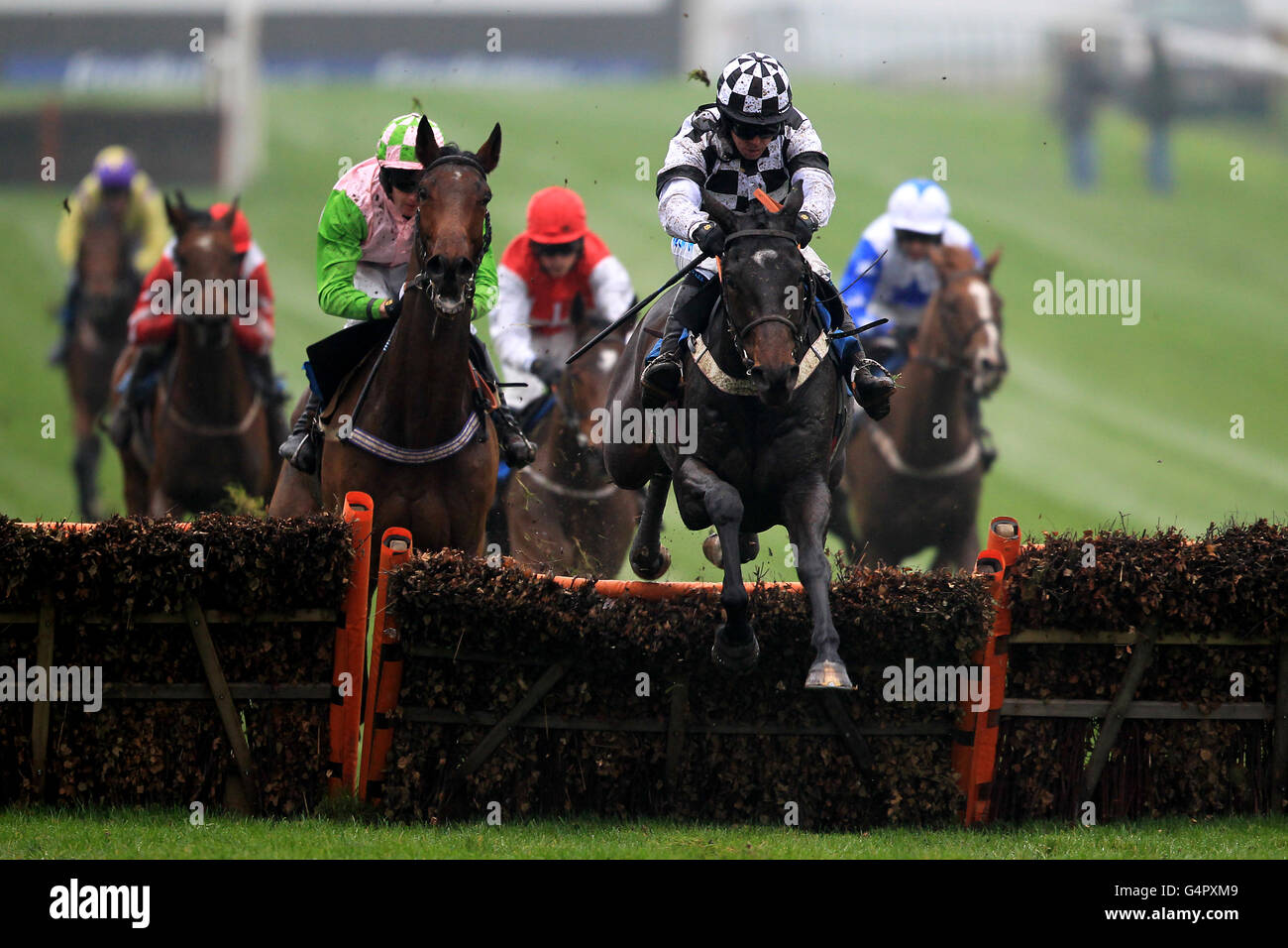 Horse Racing - John Smith's Raceday - Sedgefield Racecourse Stock Photo ...