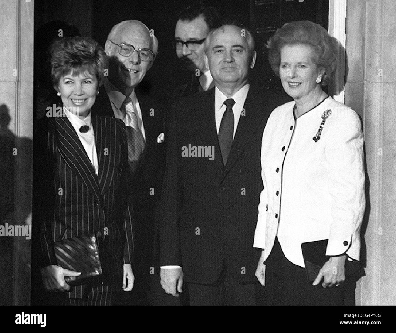 Mikhail and raisa gorbachev Black and White Stock Photos & Images - Alamy