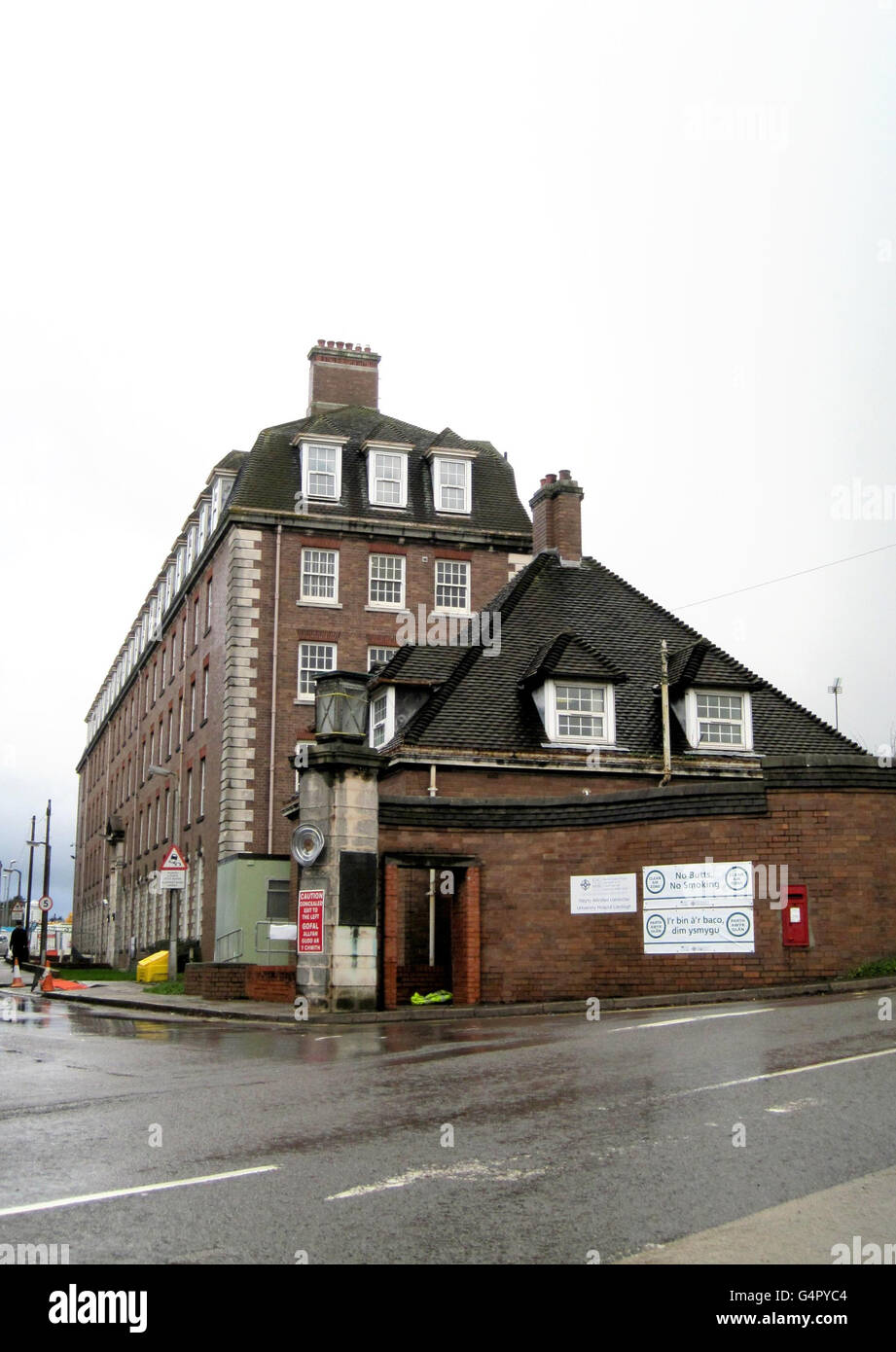 A general view of Llandough Hospital, in Penarth, south Wales, where ...
