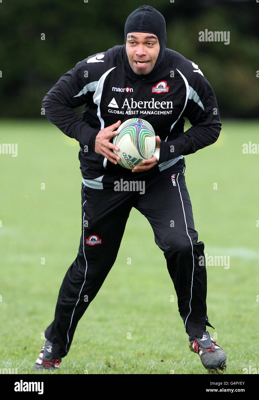 Edinburghs netani talei training session murrayfield hi-res stock ...