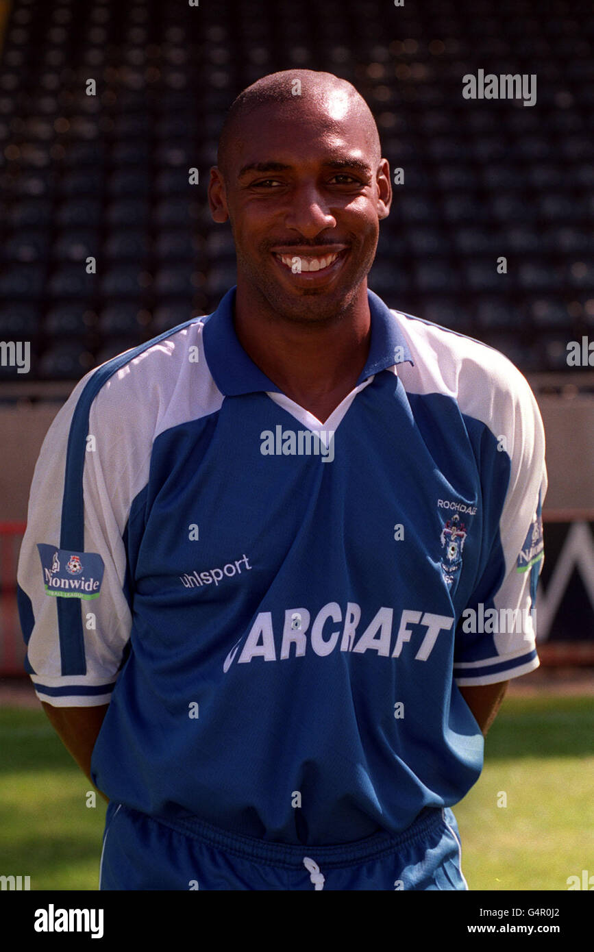 Andy Morris of Football League Division 3 team Rochdale FC, during a ...
