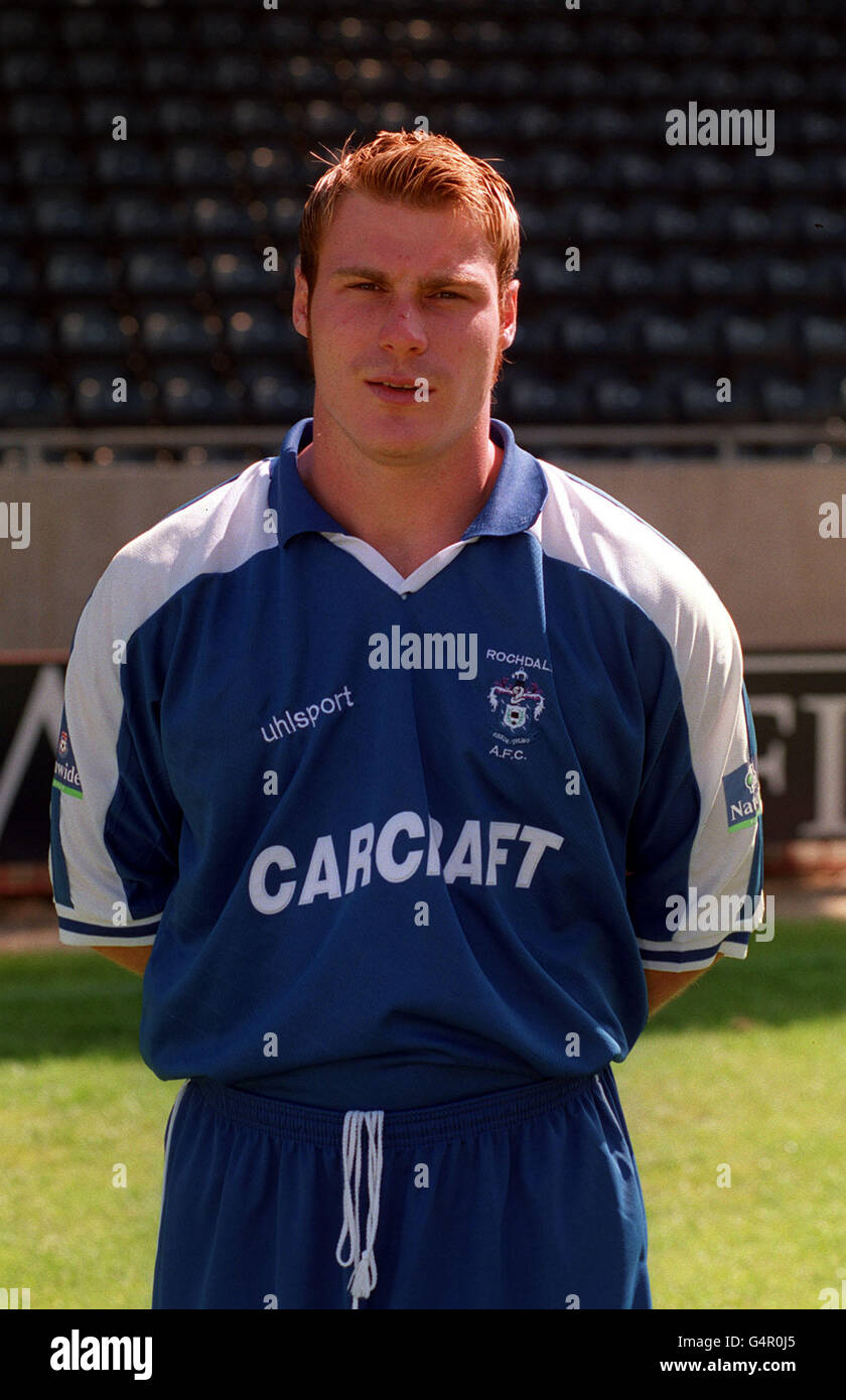David Flitcroft of Football League Division 3 team Rochdale FC, during ...