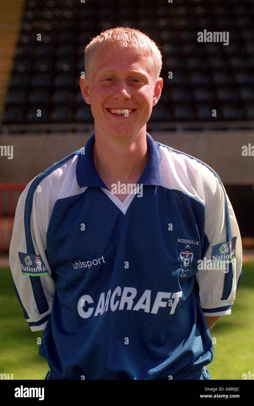 Graham hicks of football league division 3 team rochdale fc hi-res ...