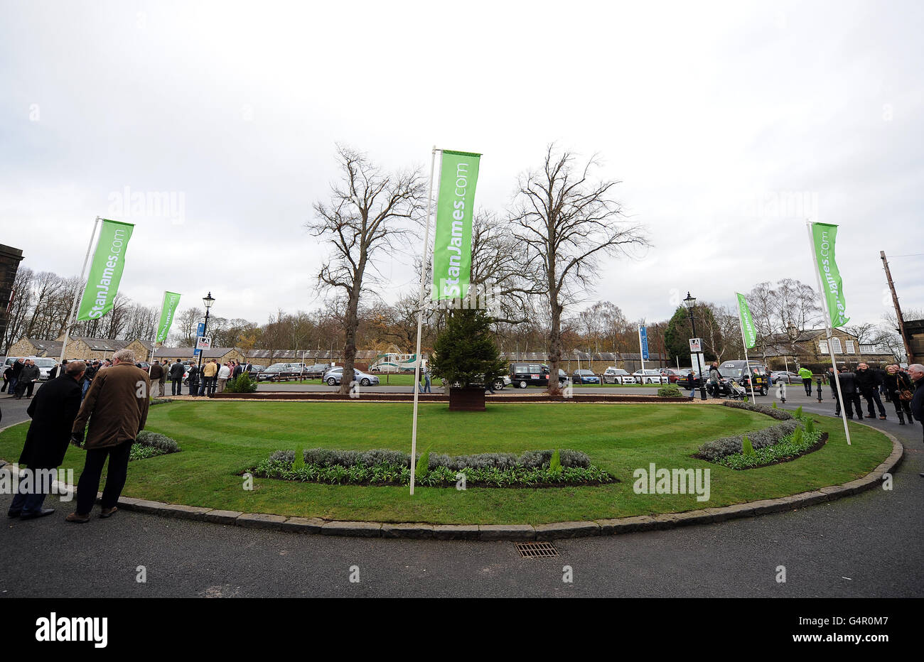 General view of the entrance to newcastle racecourse hi-res stock ...