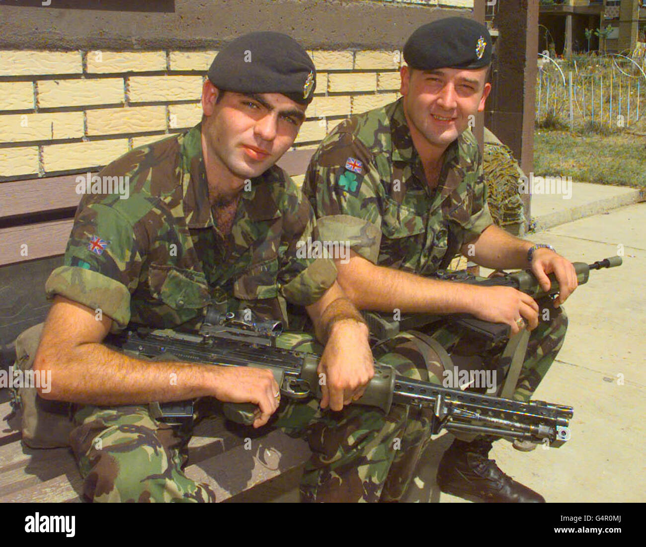 From liverpool left and irish ranger corporal david park hi-res stock ...
