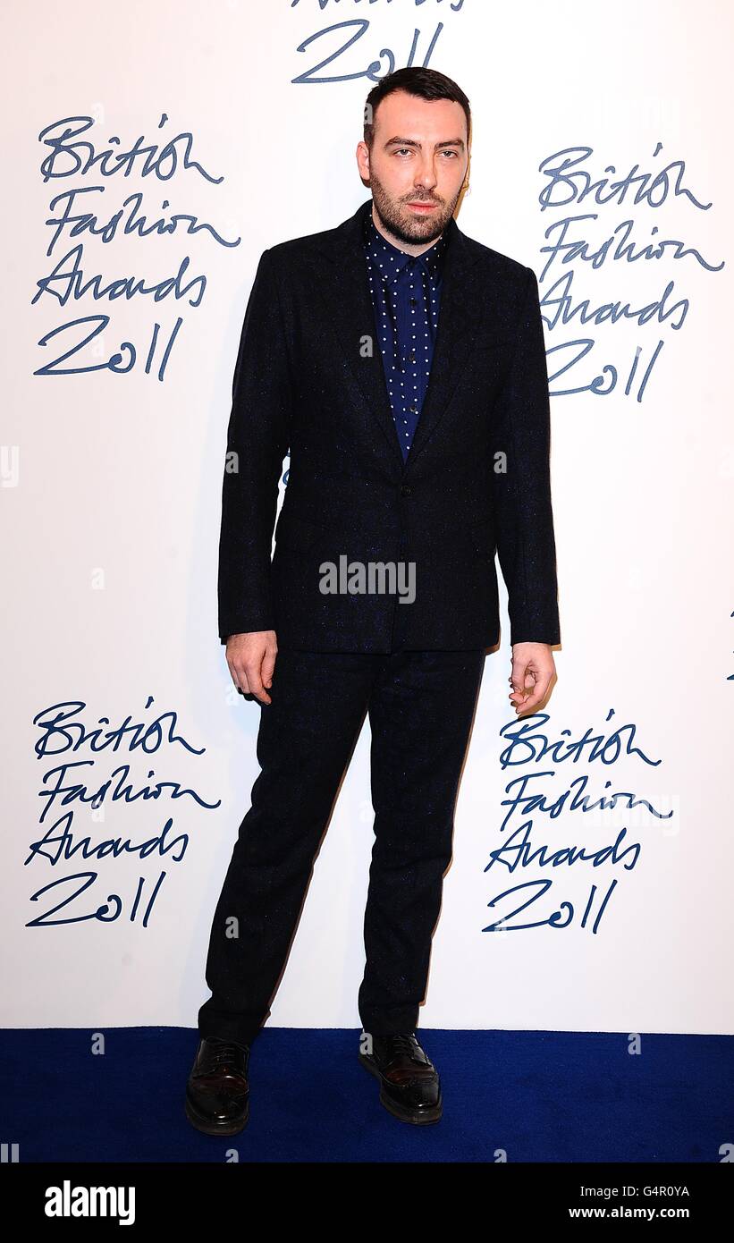 James Long arriving for the 2011 British Fashion Awards at the Savoy ...