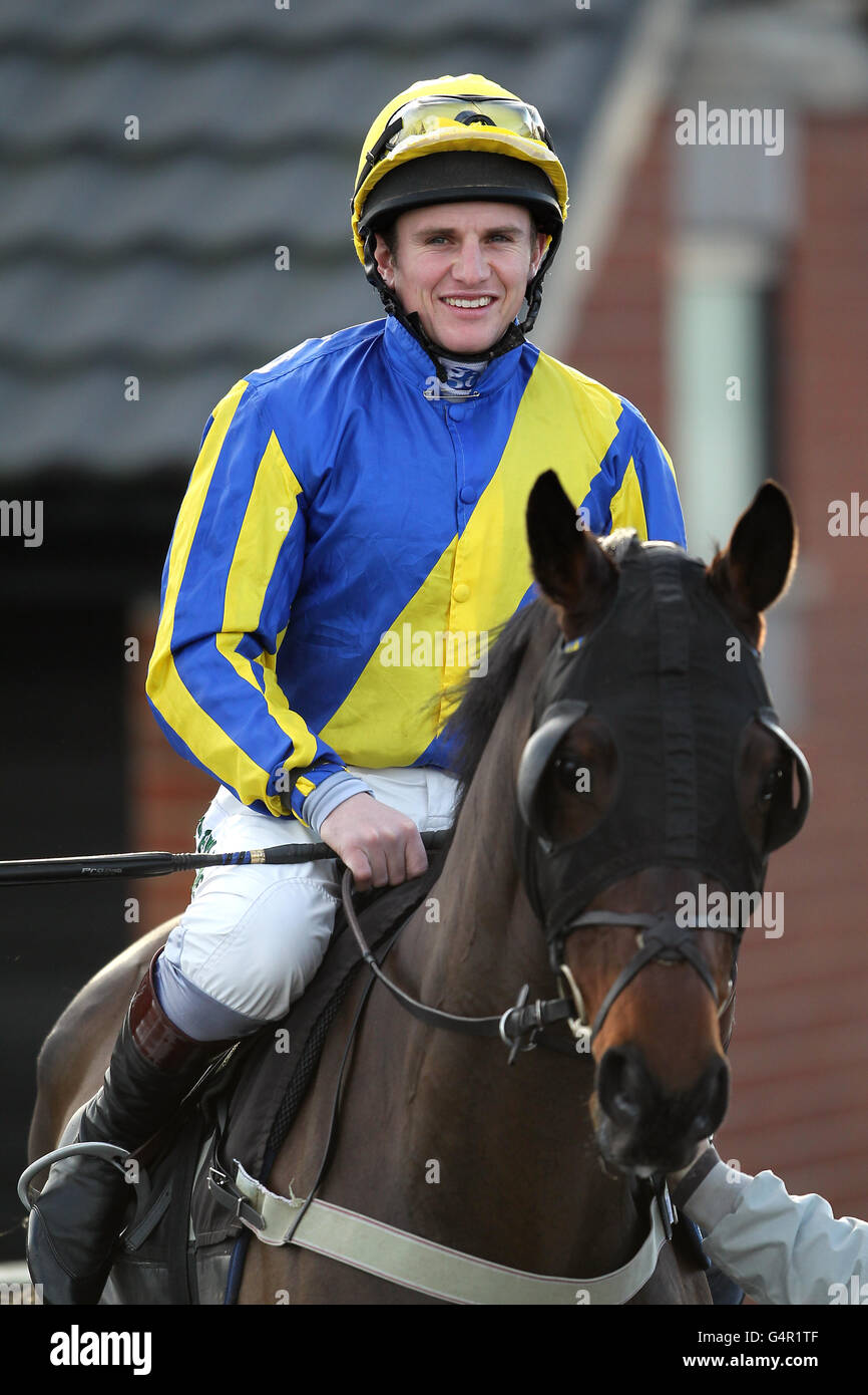 Jockey Jamie Moore on Phar Again prior to the Coco And Dave Bet With ...