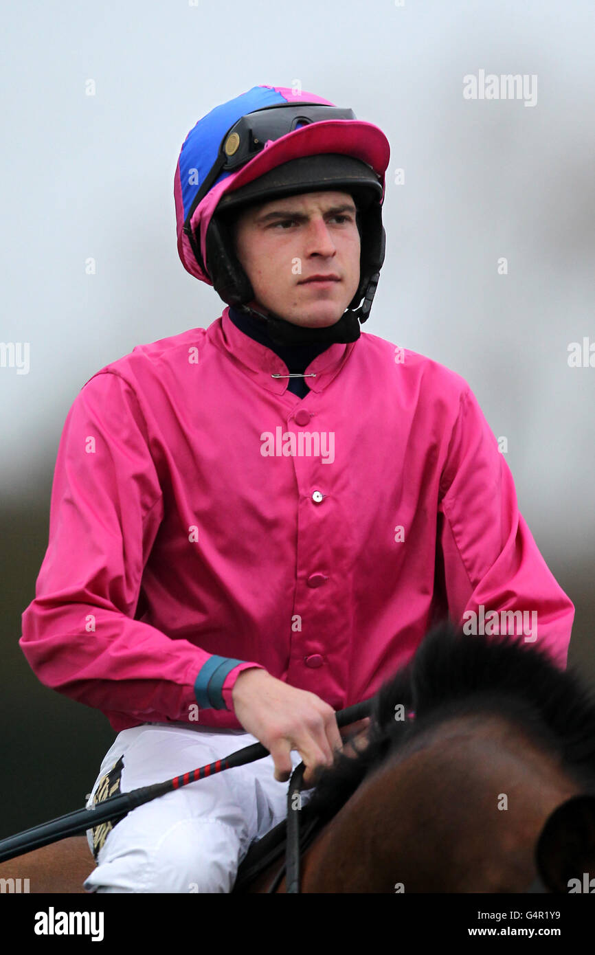 Horse Racing - Southwell Racecourse. Jockey James Banks on Midnight ...