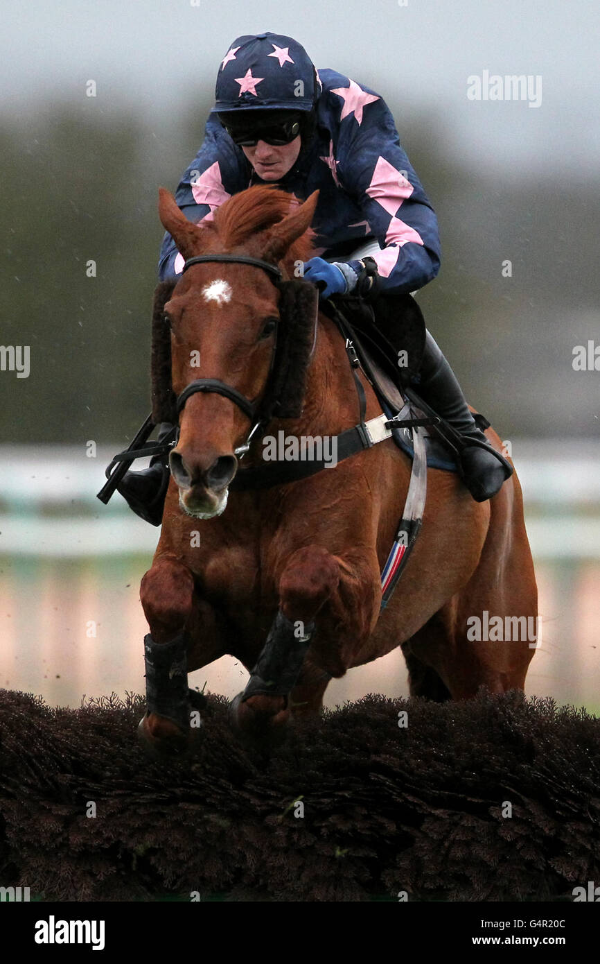 Jockey Charlie Poste on Carrig An Uisce during the 32Red Casino ...