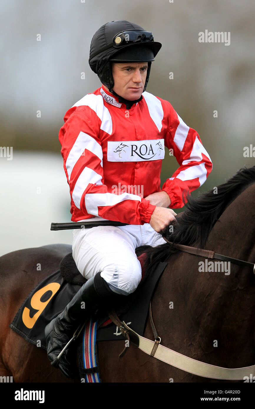 Jockey Barry Keniry prior to his ride on Sirgarfieldsobers in the ...