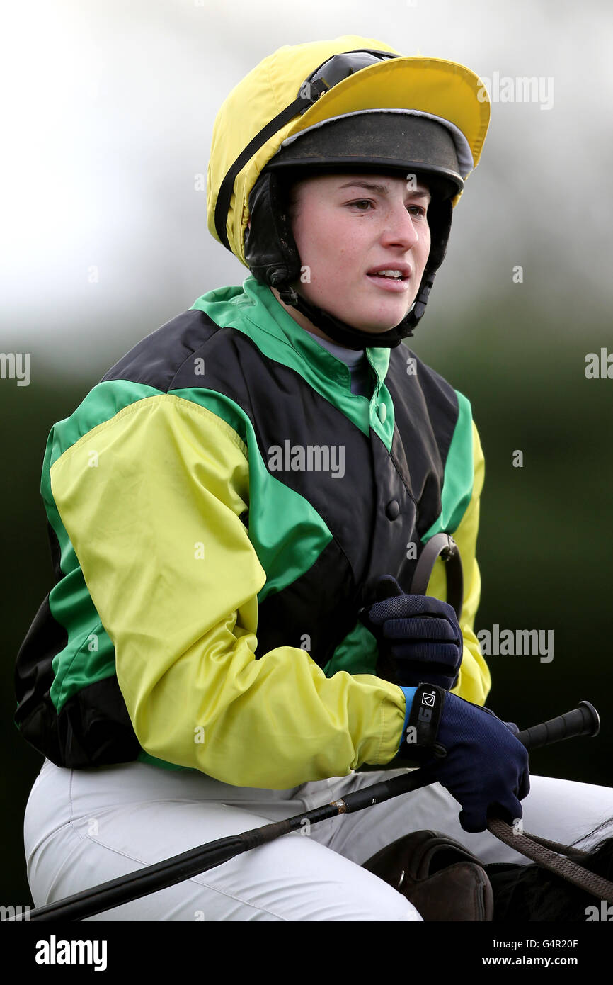 Horse Racing - Southwell Racecourse. Jockey Miss Hannah Watson on Adios ...