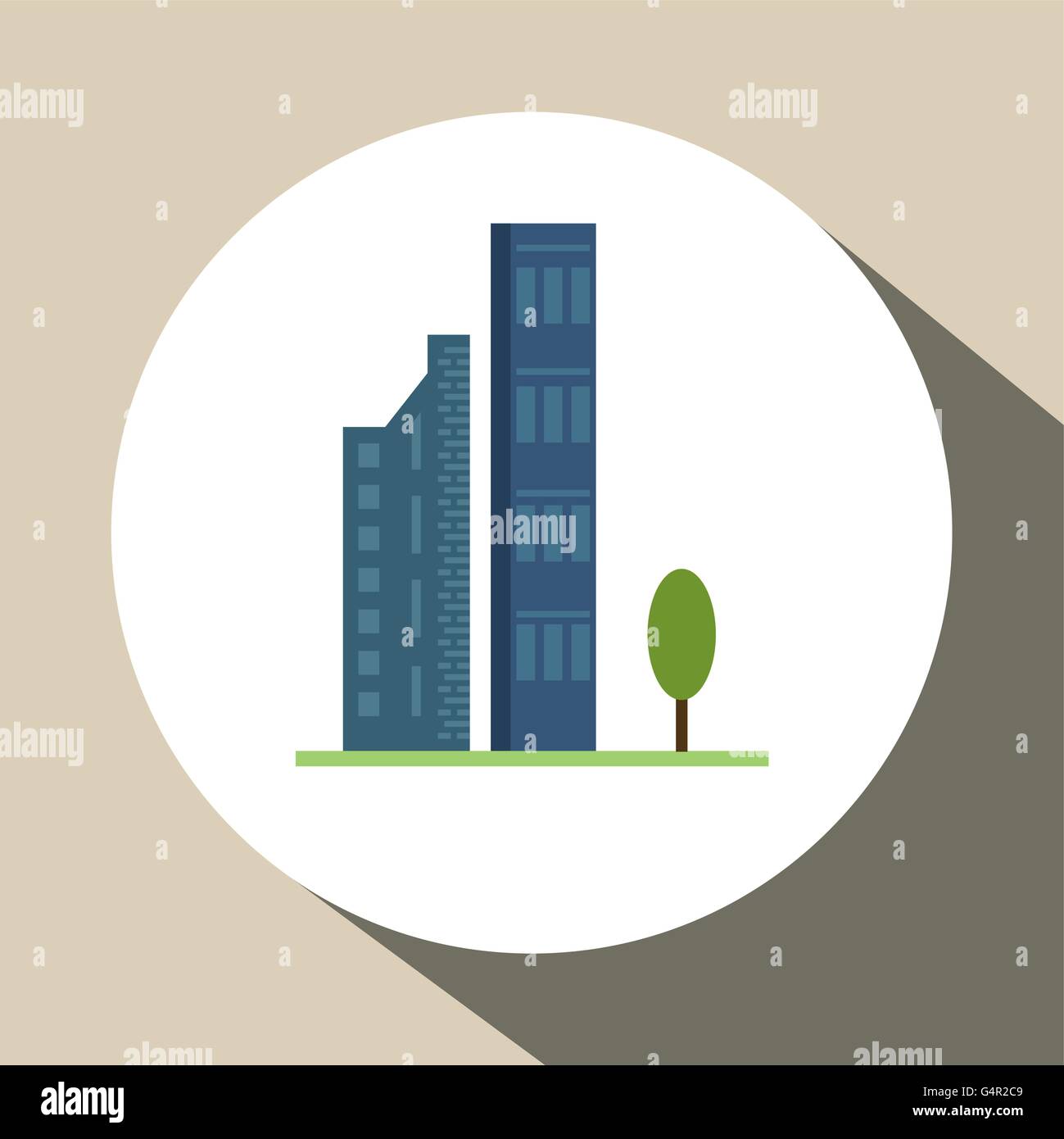 GPS design. Building icon. Isolated illustration Stock Vector Image ...