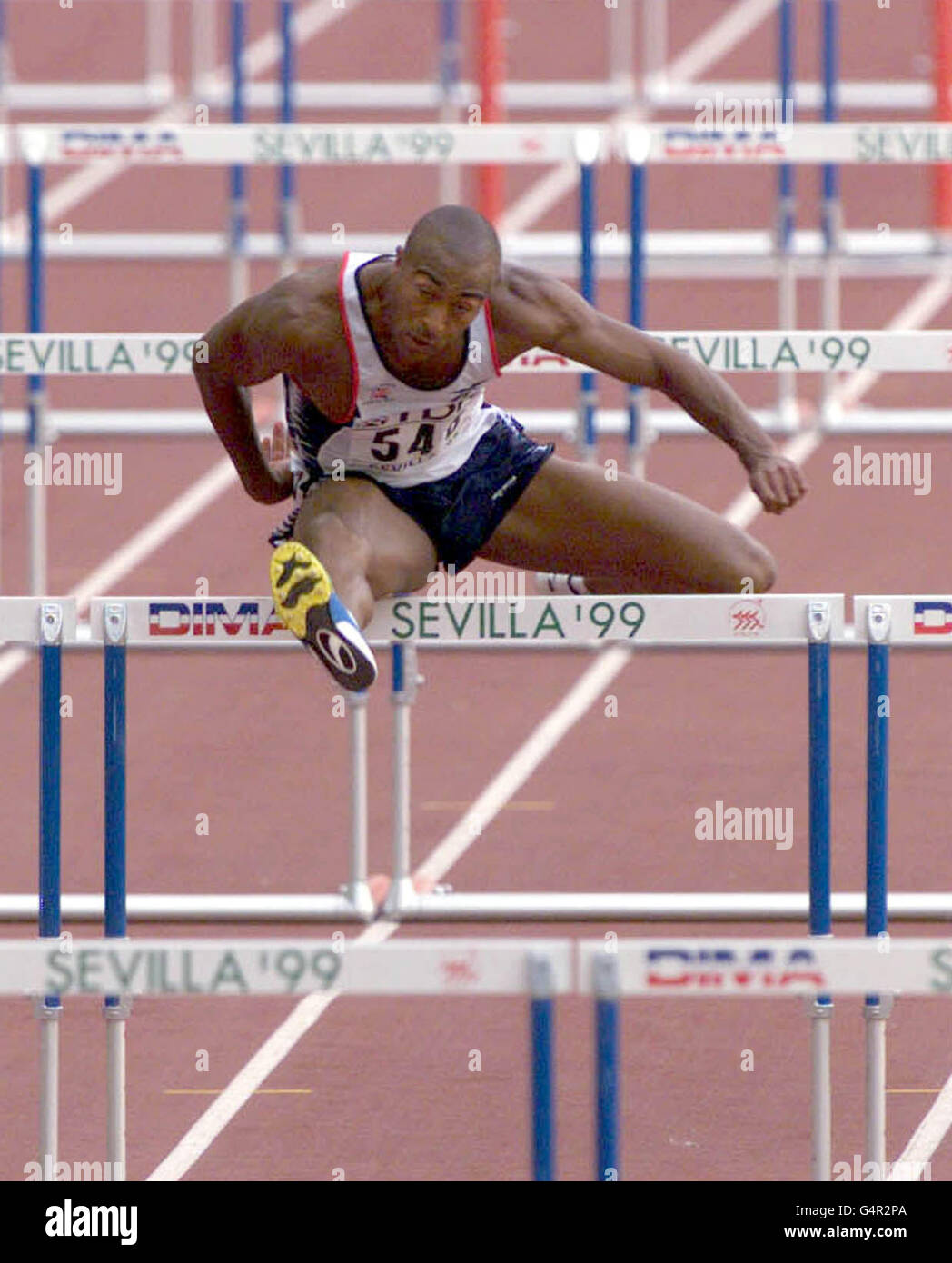 Action sport athletics colin jackson hi-res stock photography and ...