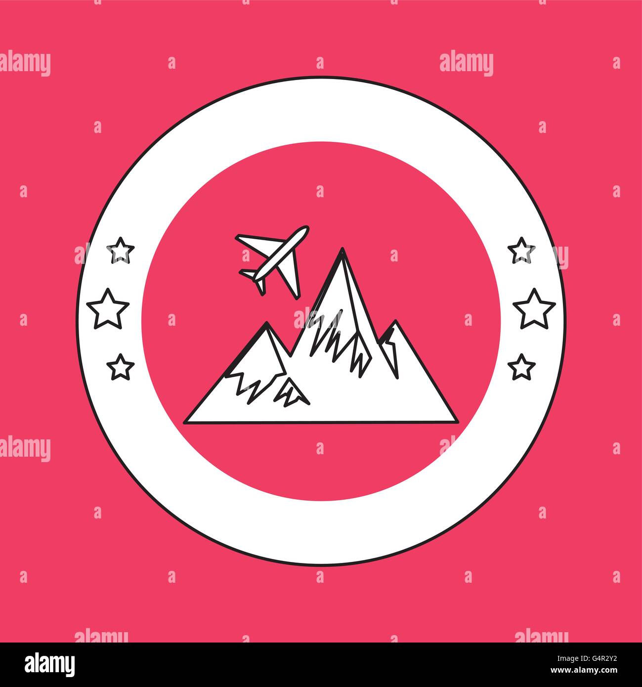 Travel design. trip icon. Isolated illustration Stock Vector Image ...
