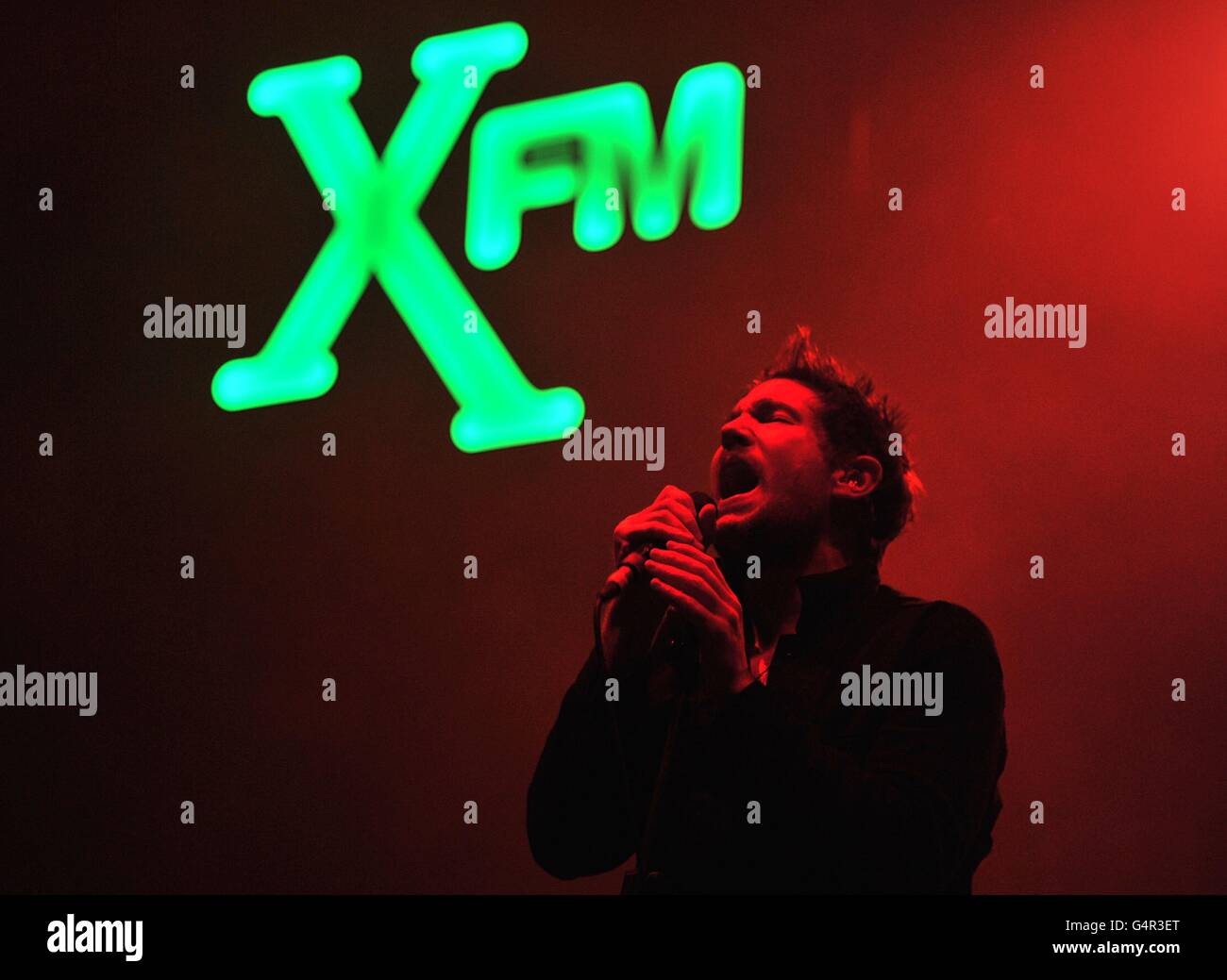Ben Duffy of Fenech Soler performs during Xfm's Winter Wonderland at ...