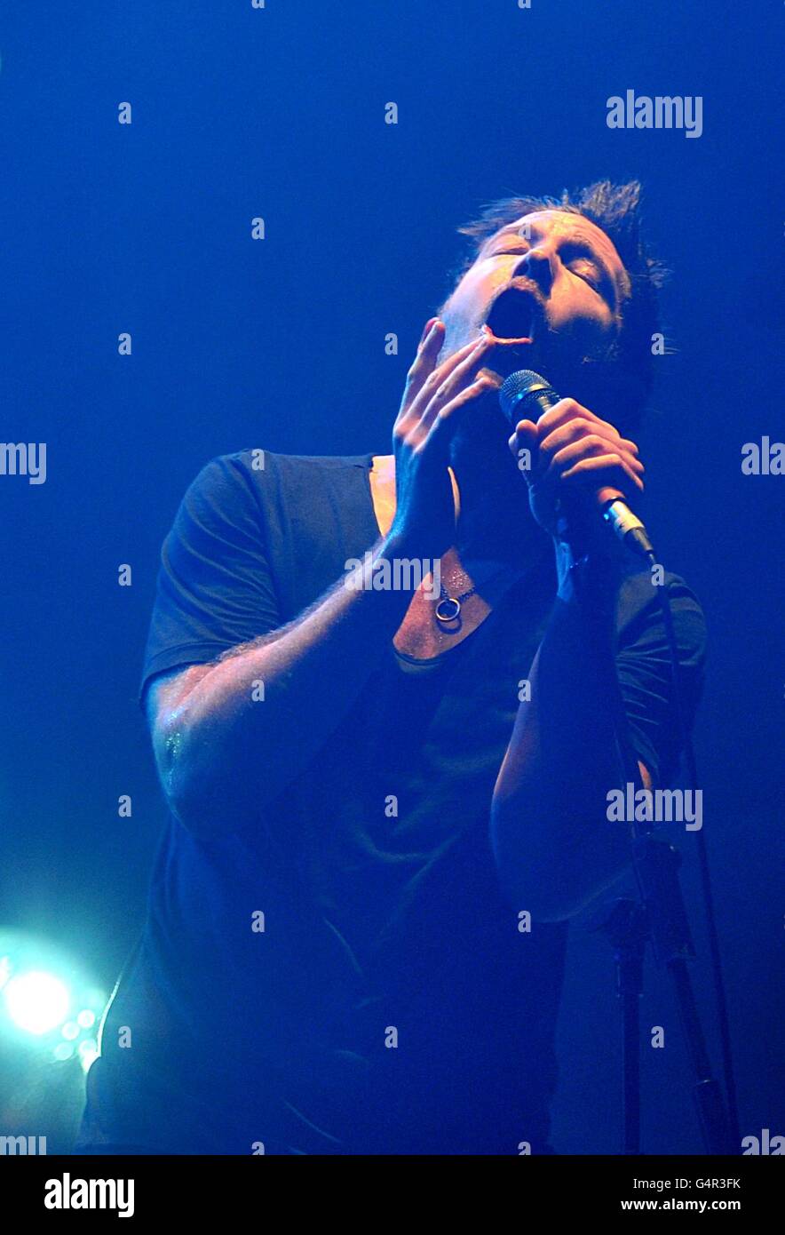 Xfm Winter Wonderland - Manchester. Ben Duffy of Fenech Soler performs ...