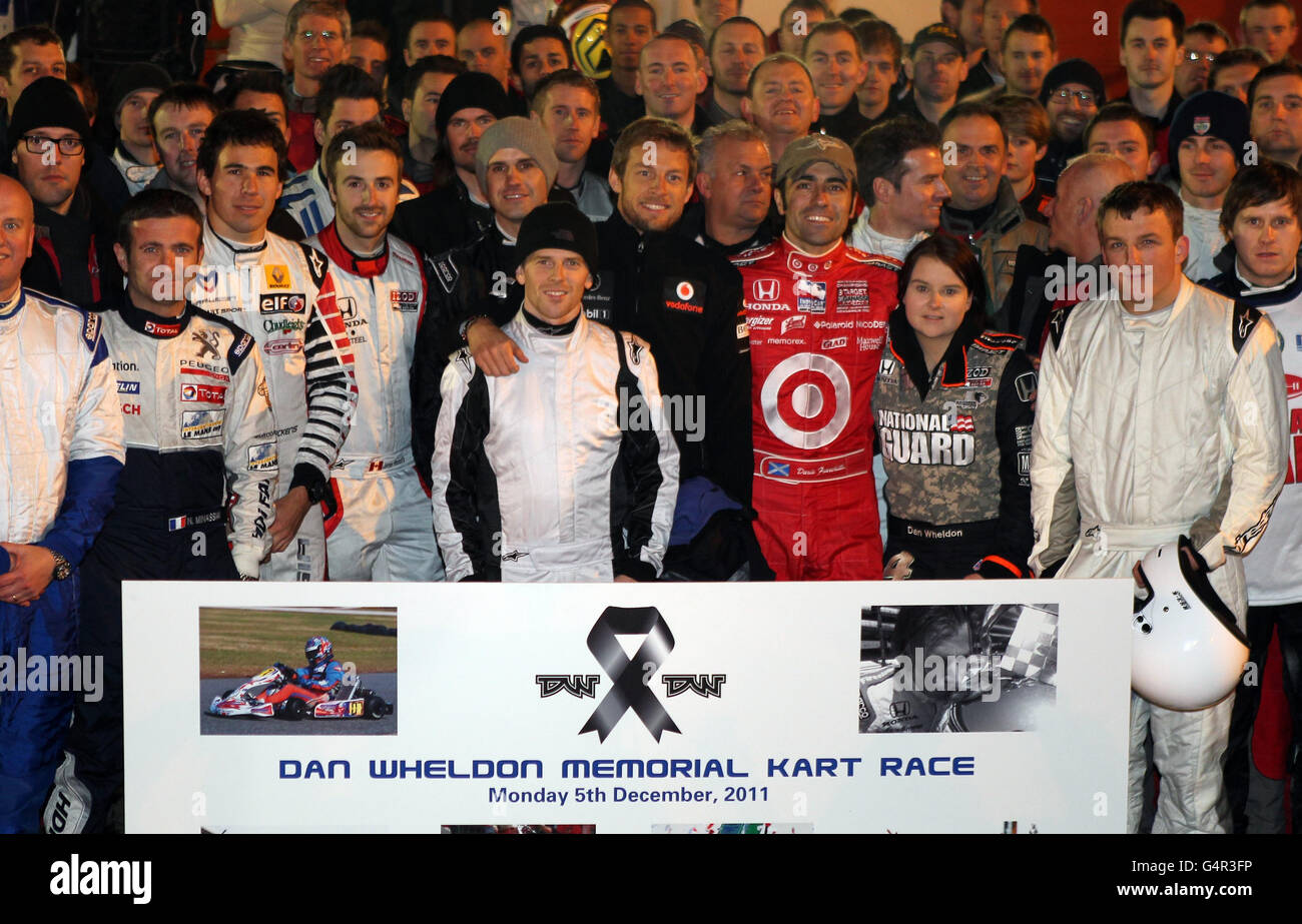 Vodafone McLaren Mercedes driver Jenson Button (centre) with Dario ...