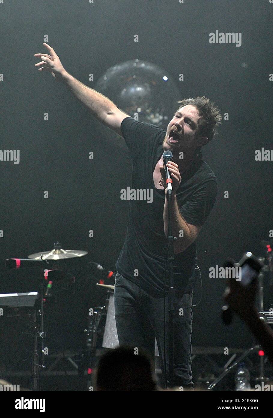 Xfm Winter Wonderland - Manchester. Ben Duffy of Fenech Soler performs ...