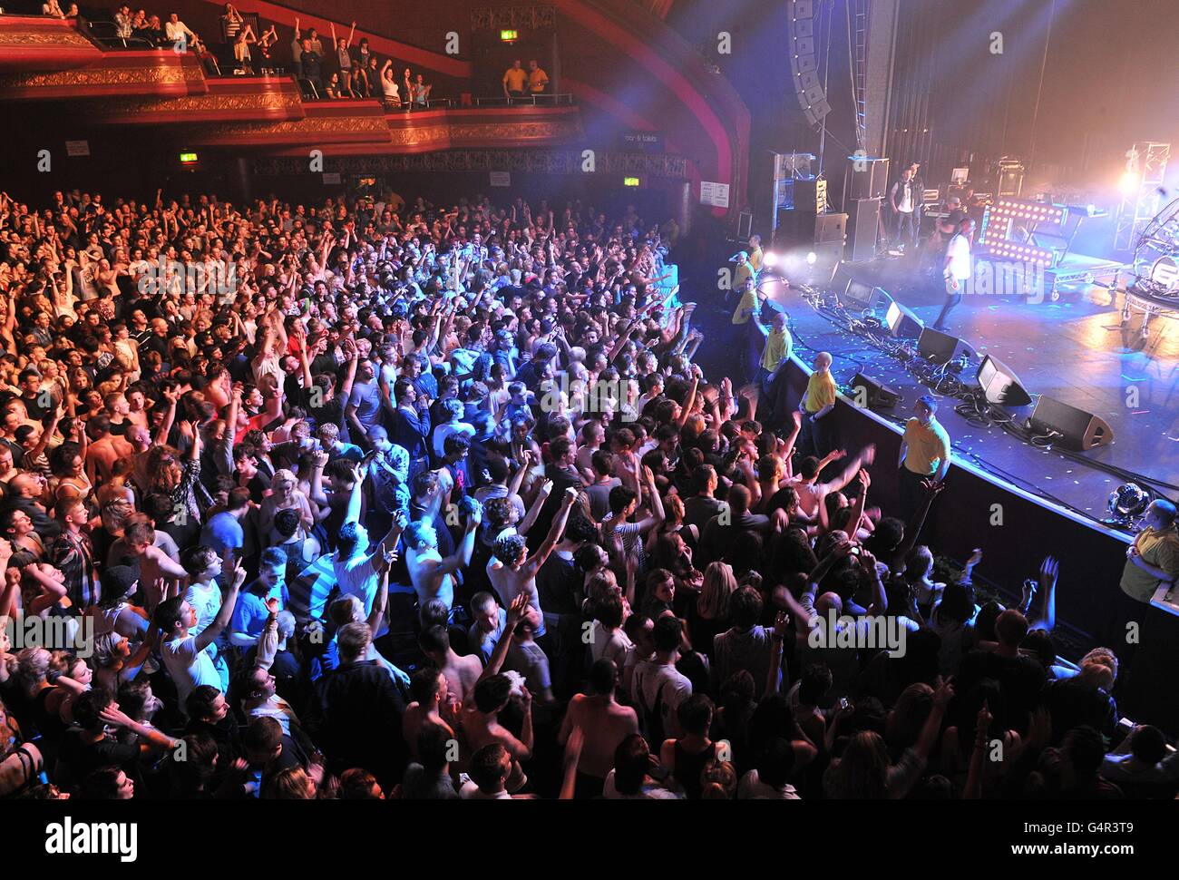 MC Rage performs on stage with Chase and Status during Xfm's Winter ...