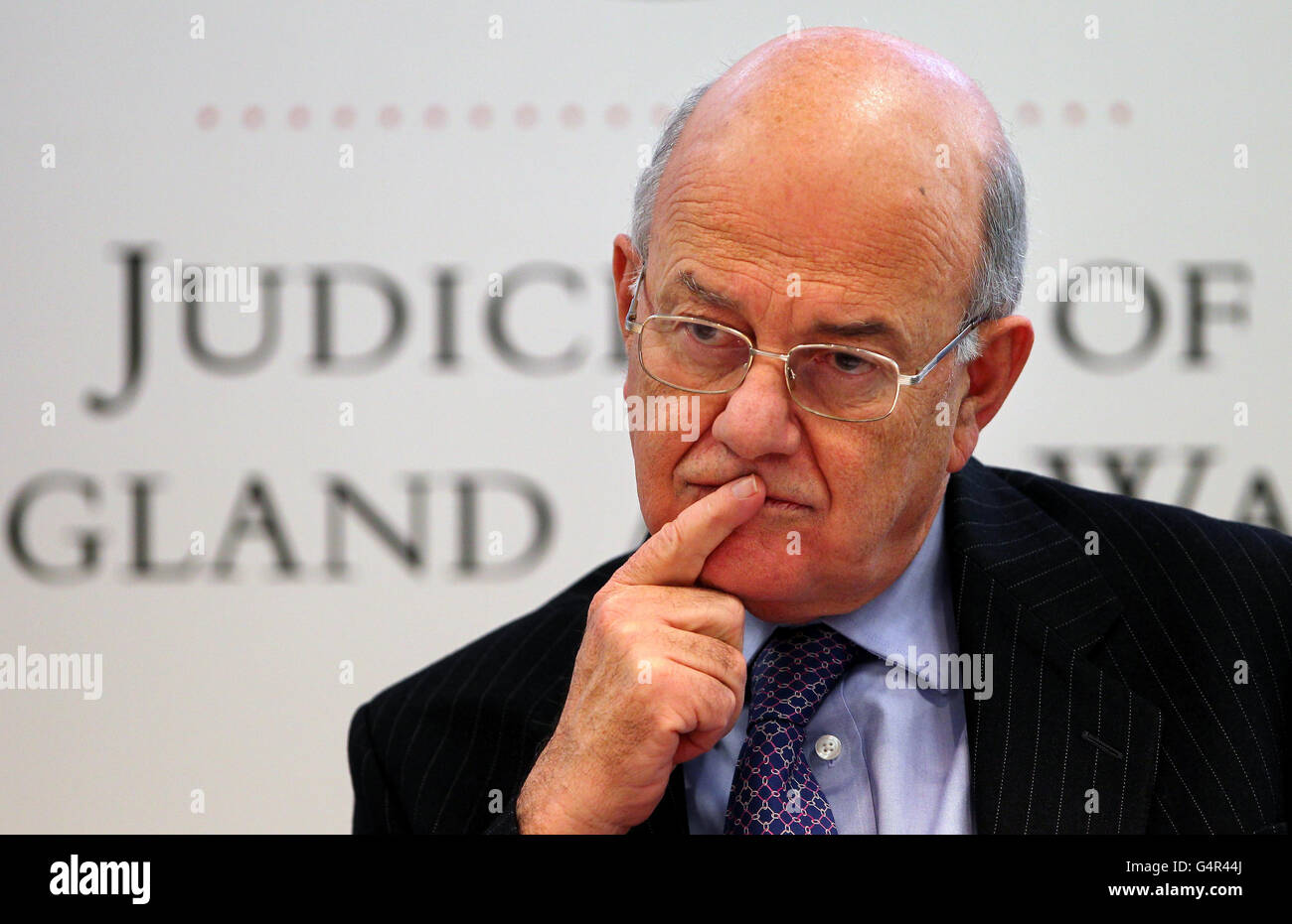 Lord Chief Justice of England and Wales, Judge Igor Judge, speaks to ...
