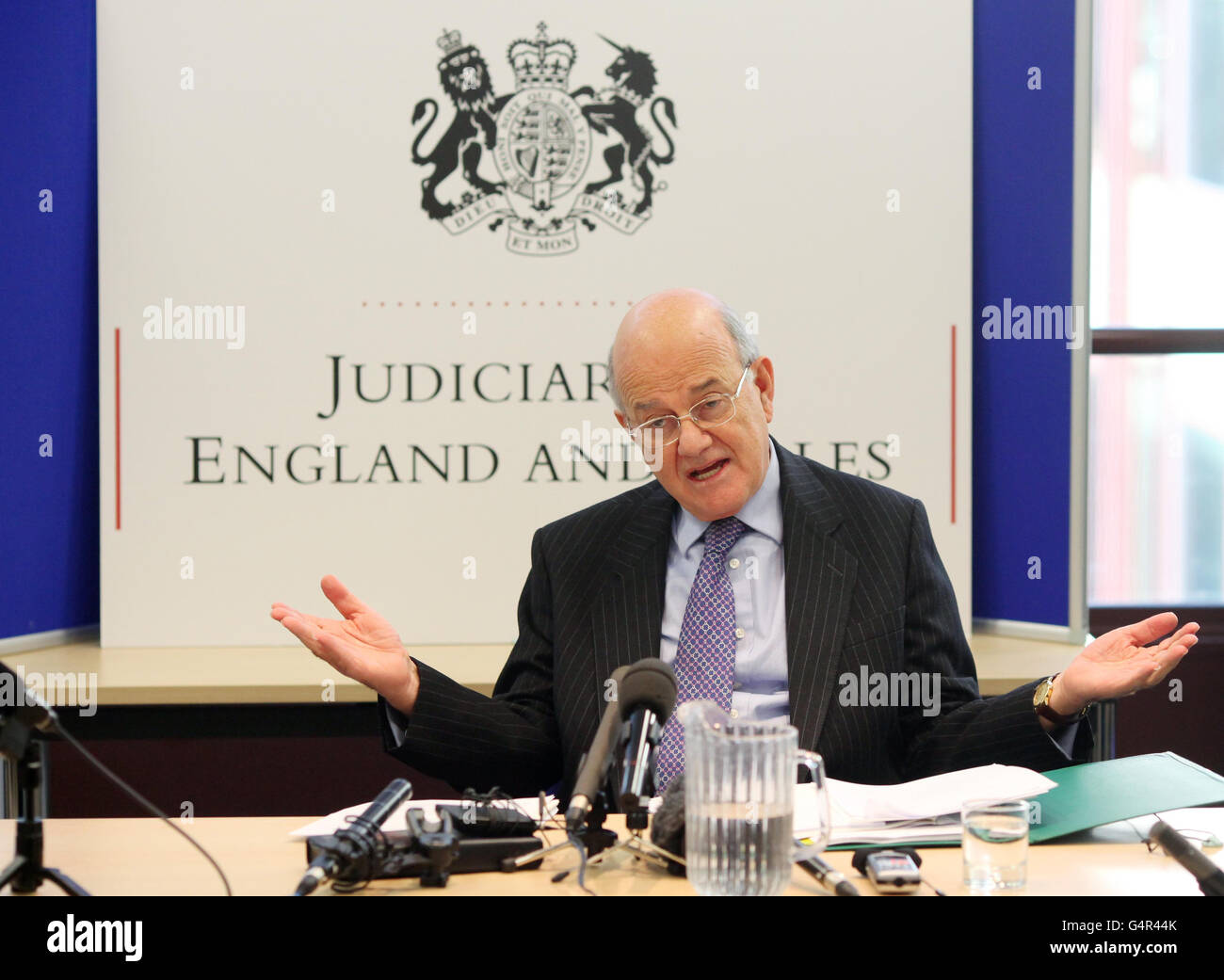 Lord Chief Justice press conference Stock Photo - Alamy